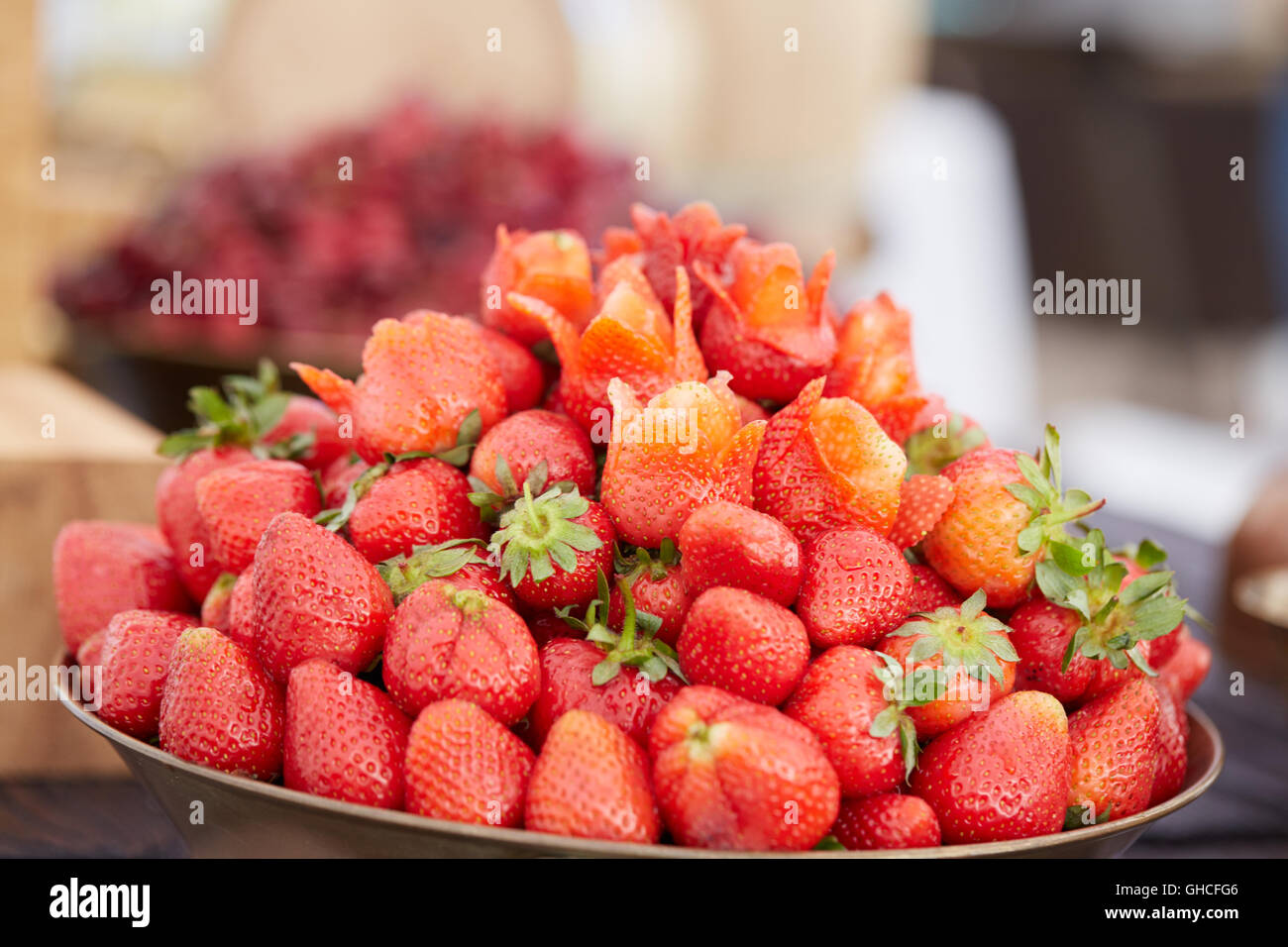 delicious, beautiful large strawberries Stock Photo - Alamy