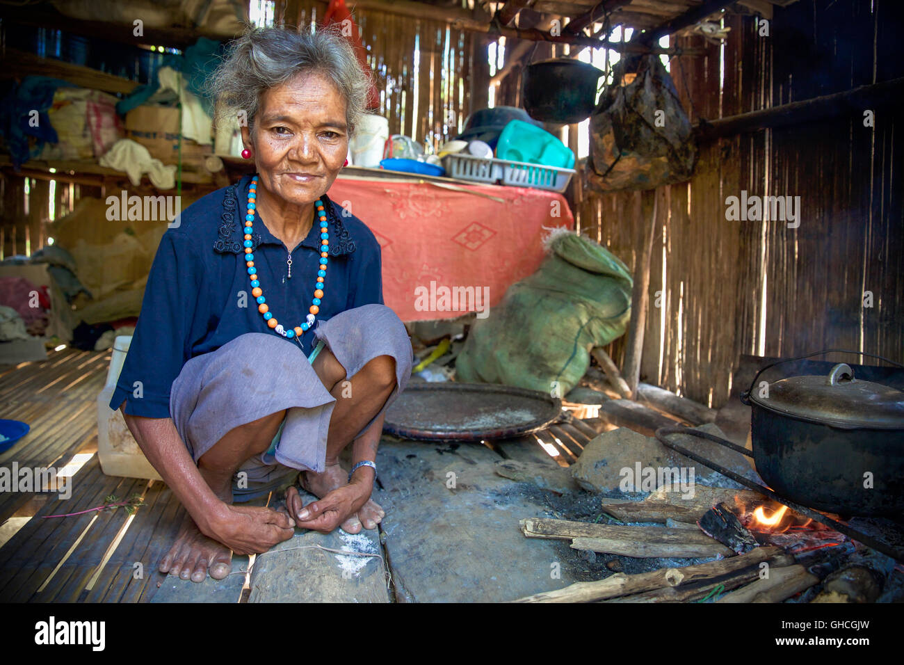 People from the Manobo, Ata tribe on Mindanao – Philippines Stock Photo ...