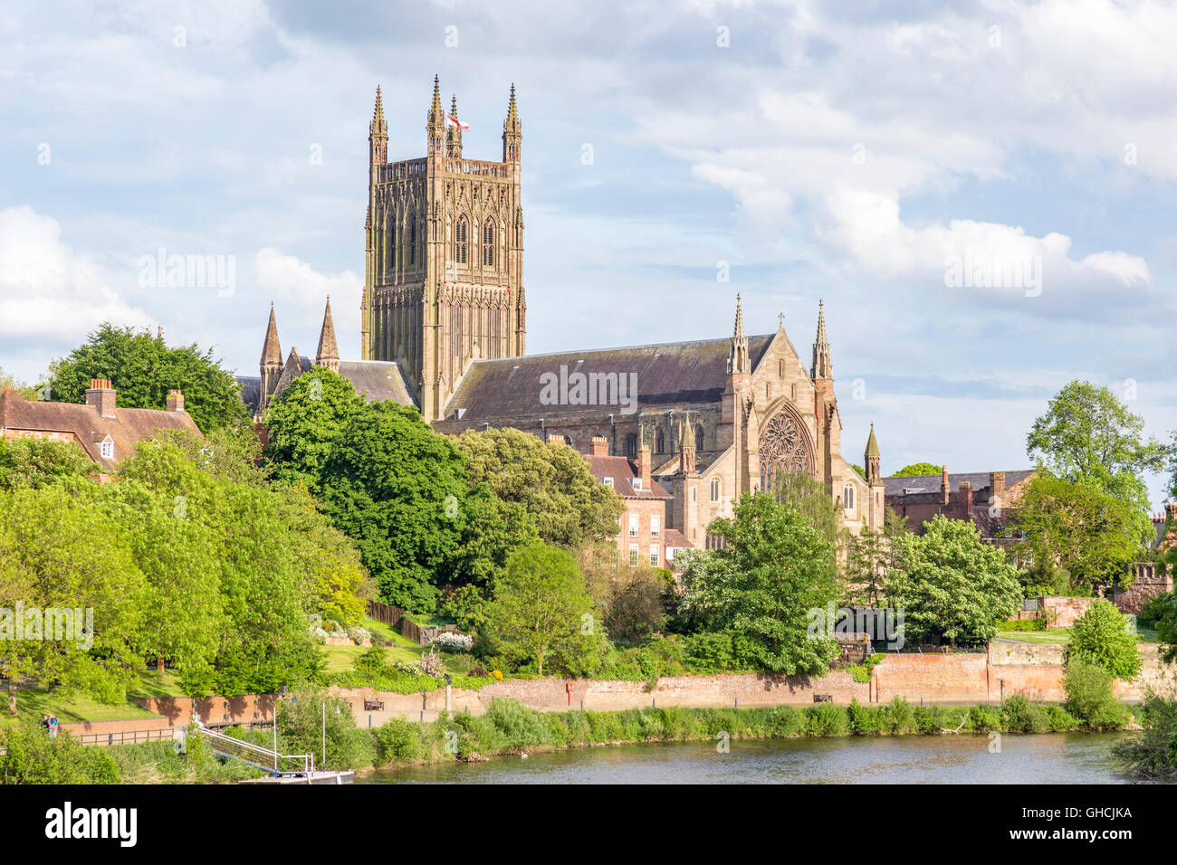 Worcester cathedral riverside landscape hi-res stock photography and ...