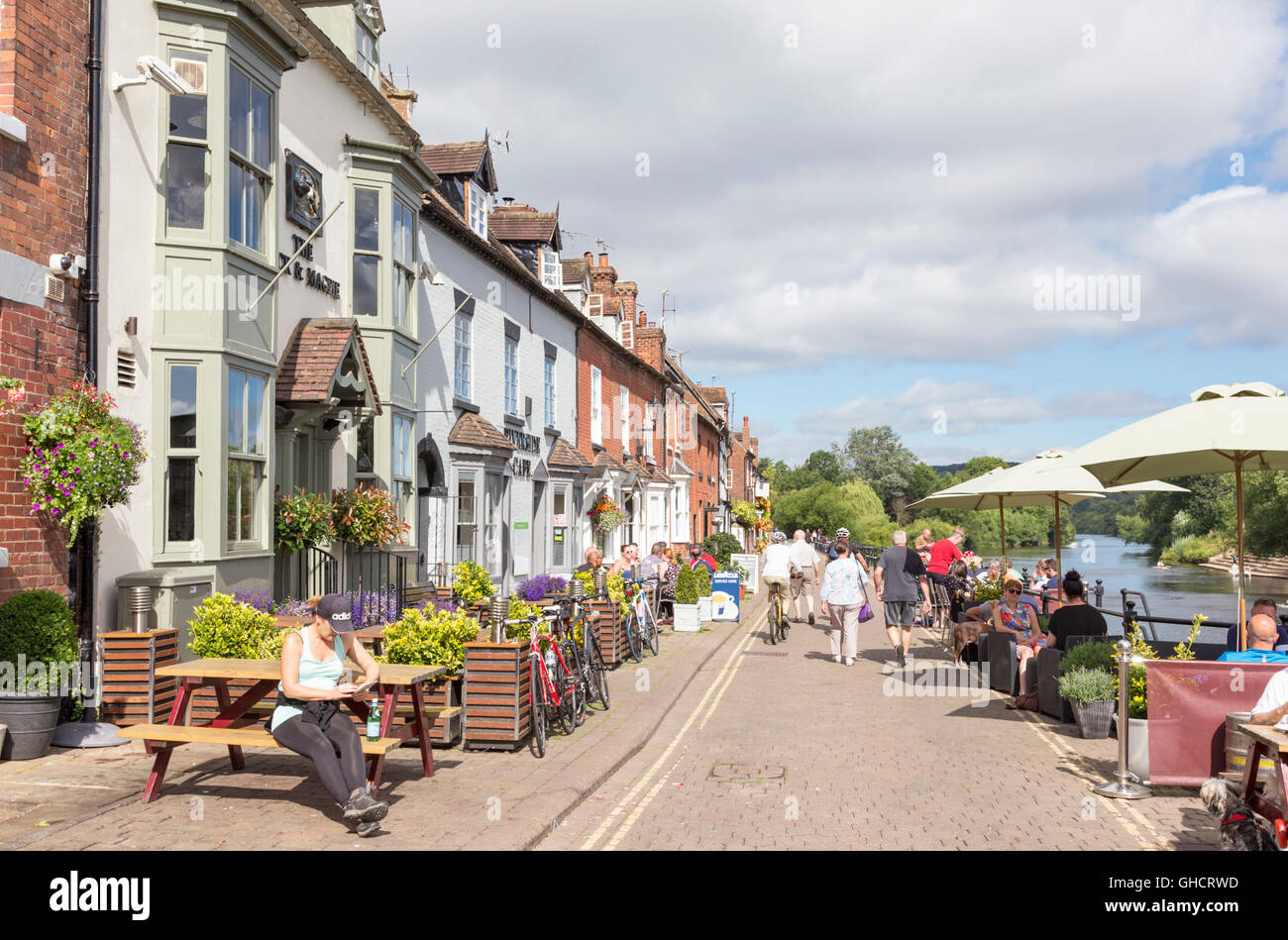 The riverside town of Bewdley, Worcestershire, England, UK Stock Photo ...