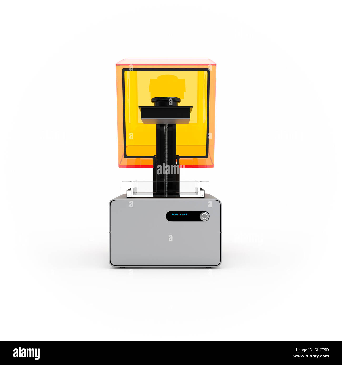 Stereolithography printer 3d rendering Stock Photo - Alamy