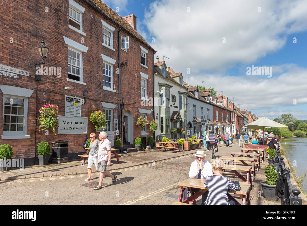 The riverside town of Bewdley, Worcestershire, England, UK Stock Photo ...