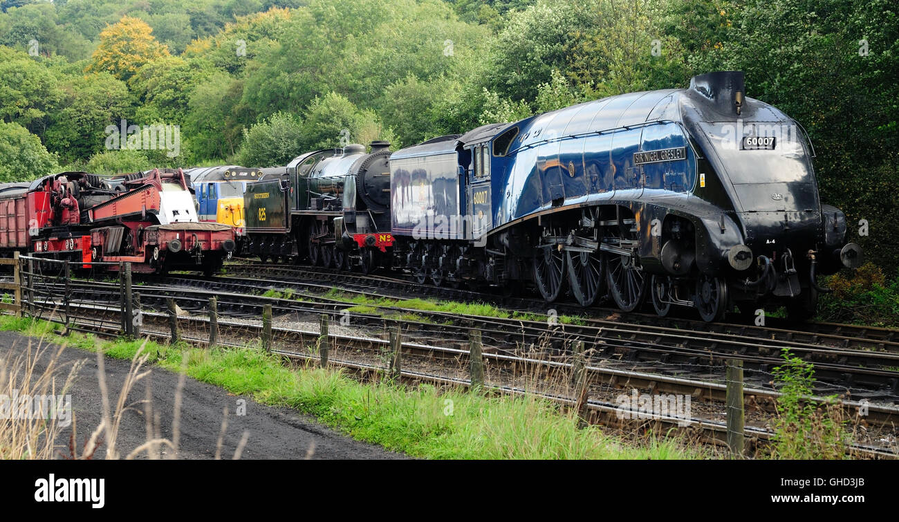 A4 pacific no 4498 sir nigel gresley steam locomotive hi-res stock ...