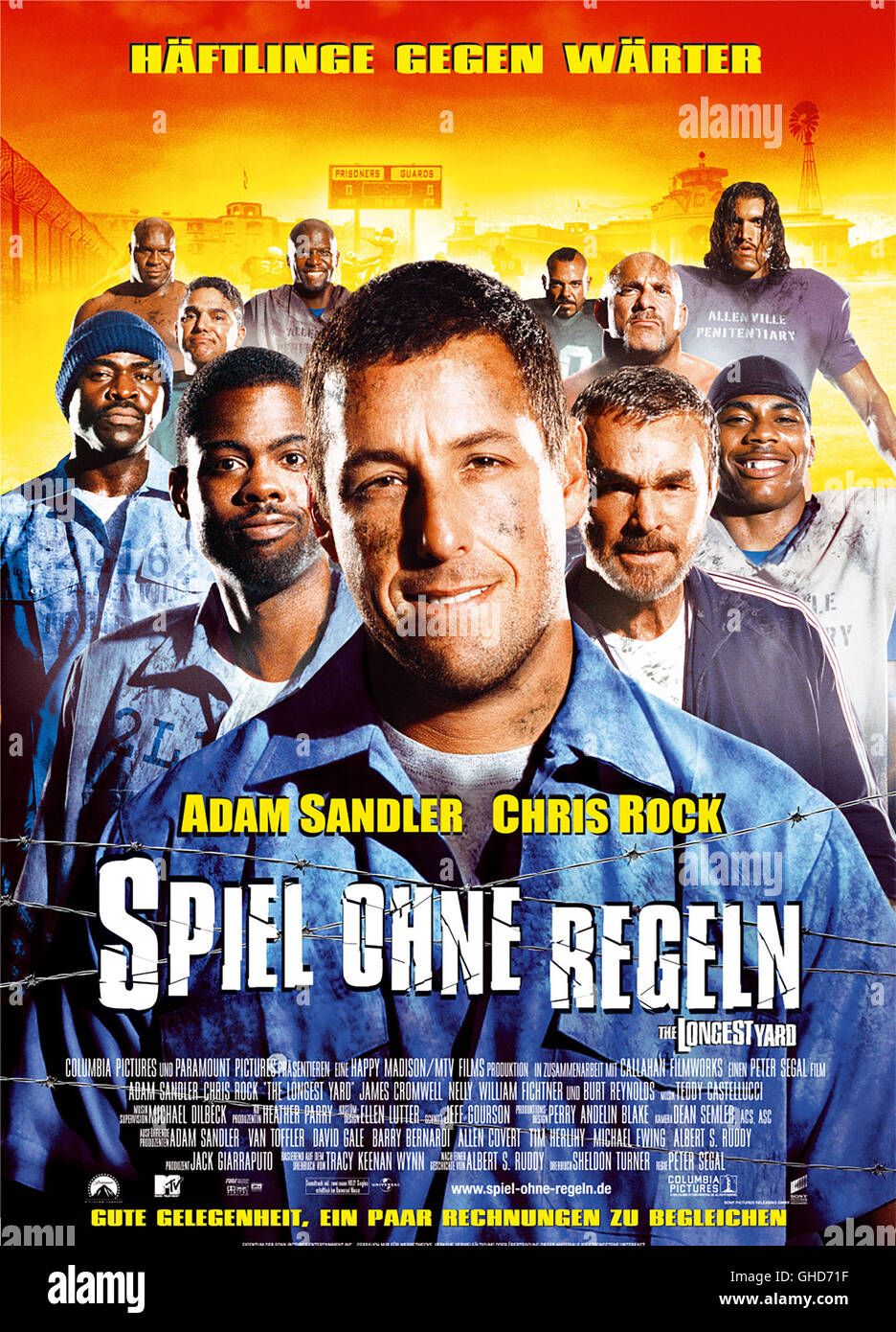 SPIEL OHNE REGELN The Longest Yard USA 2005 Peter Segal Filmplakat ...