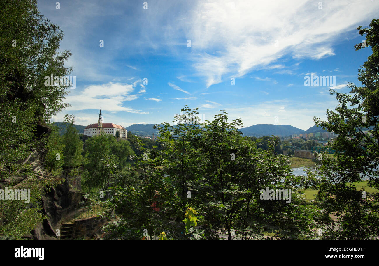 Decin Castle, castle in Czech Republic Stock Photo - Alamy