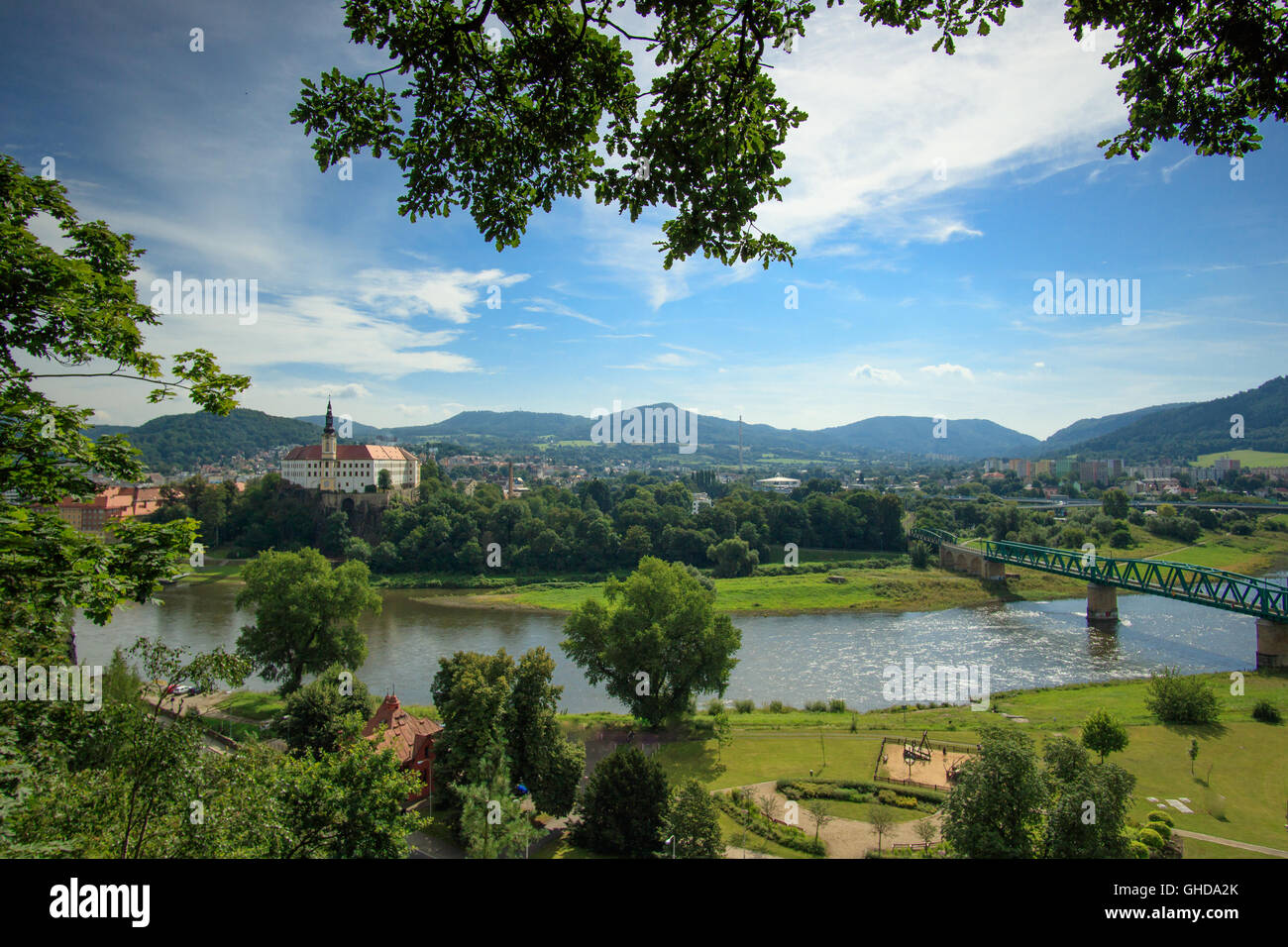 Decin Castle, castle in Czech Republic Stock Photo - Alamy