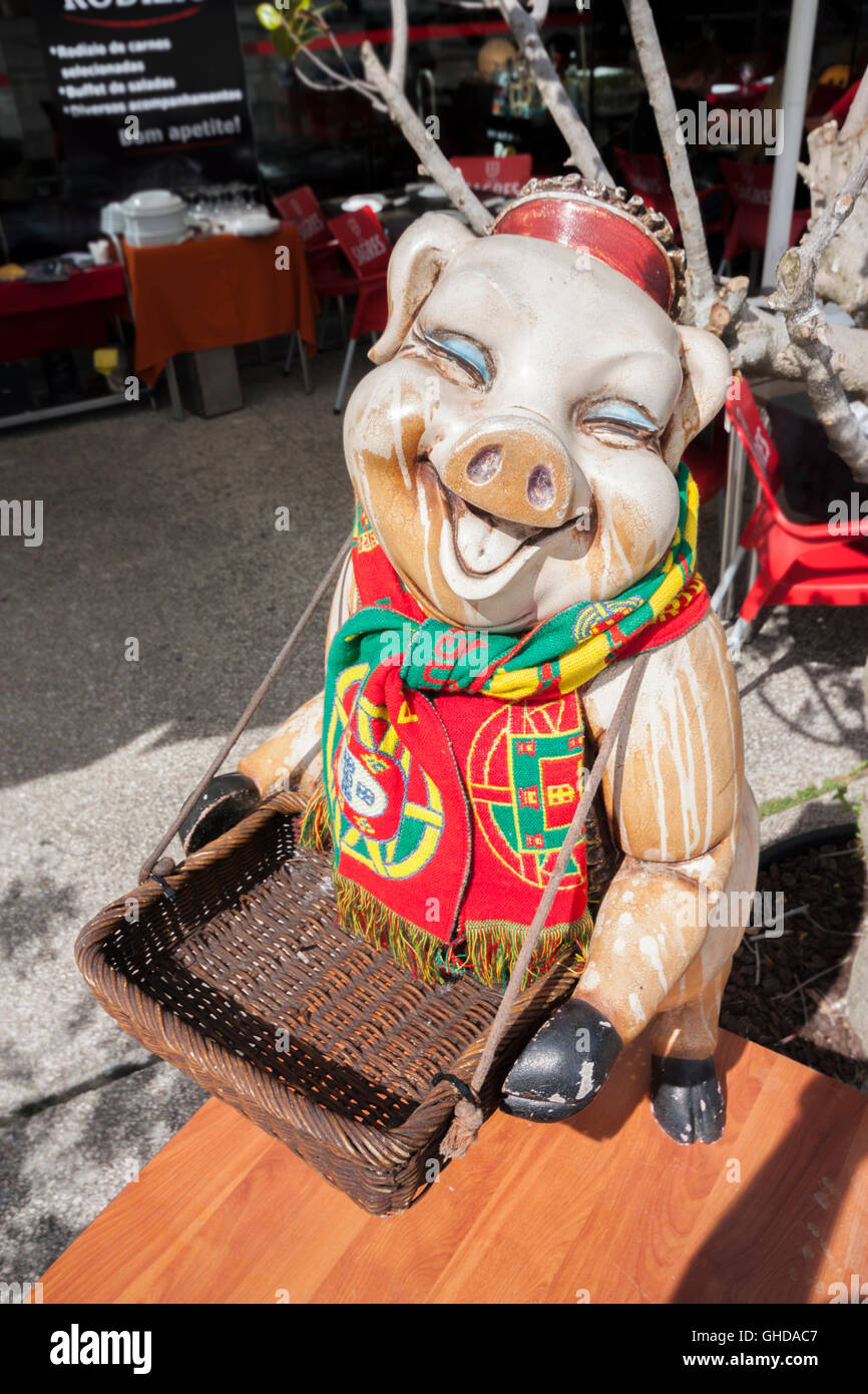 Laughing Pig Figurines