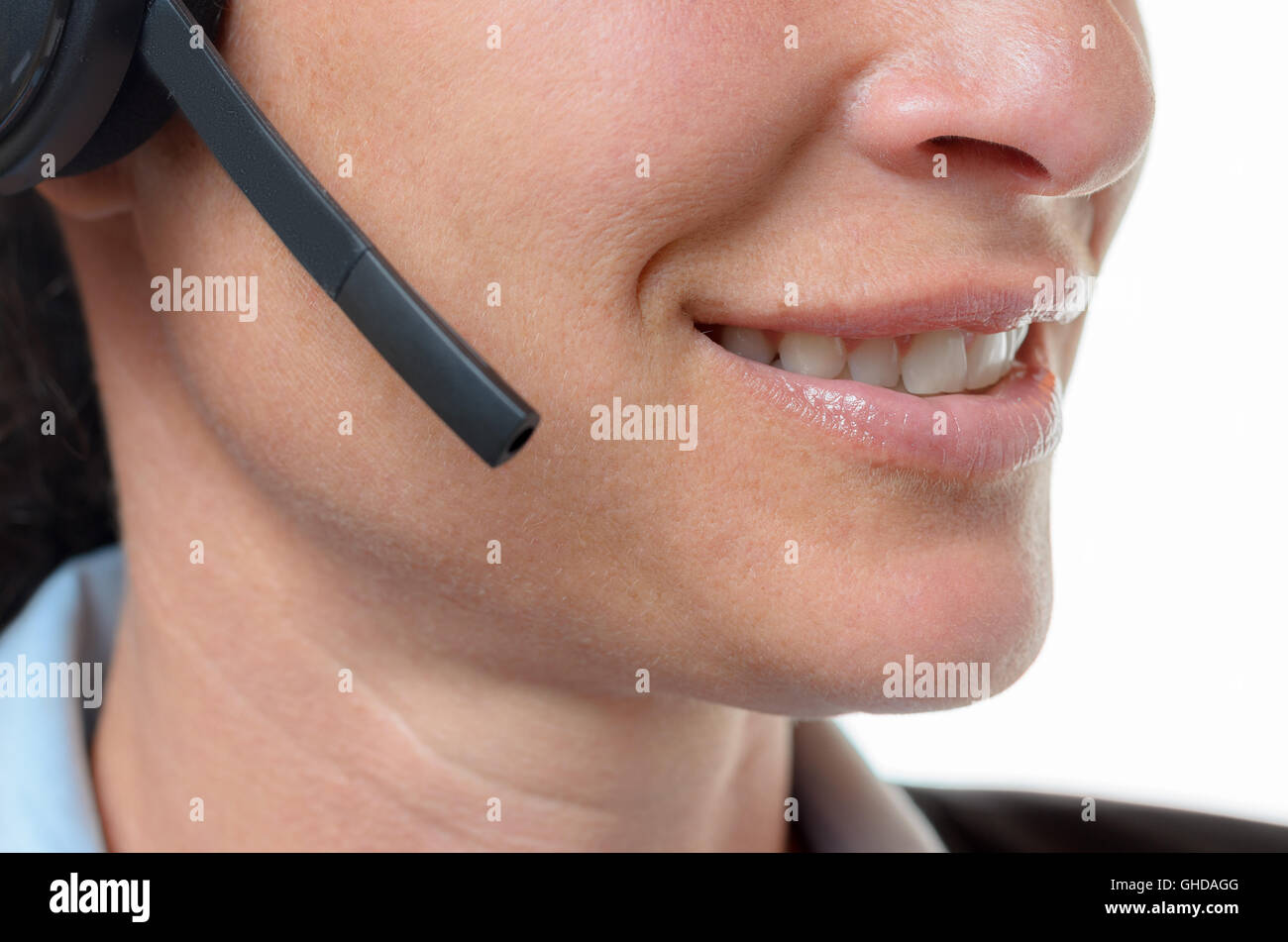 Headset call center mouth hi-res stock photography and images - Alamy