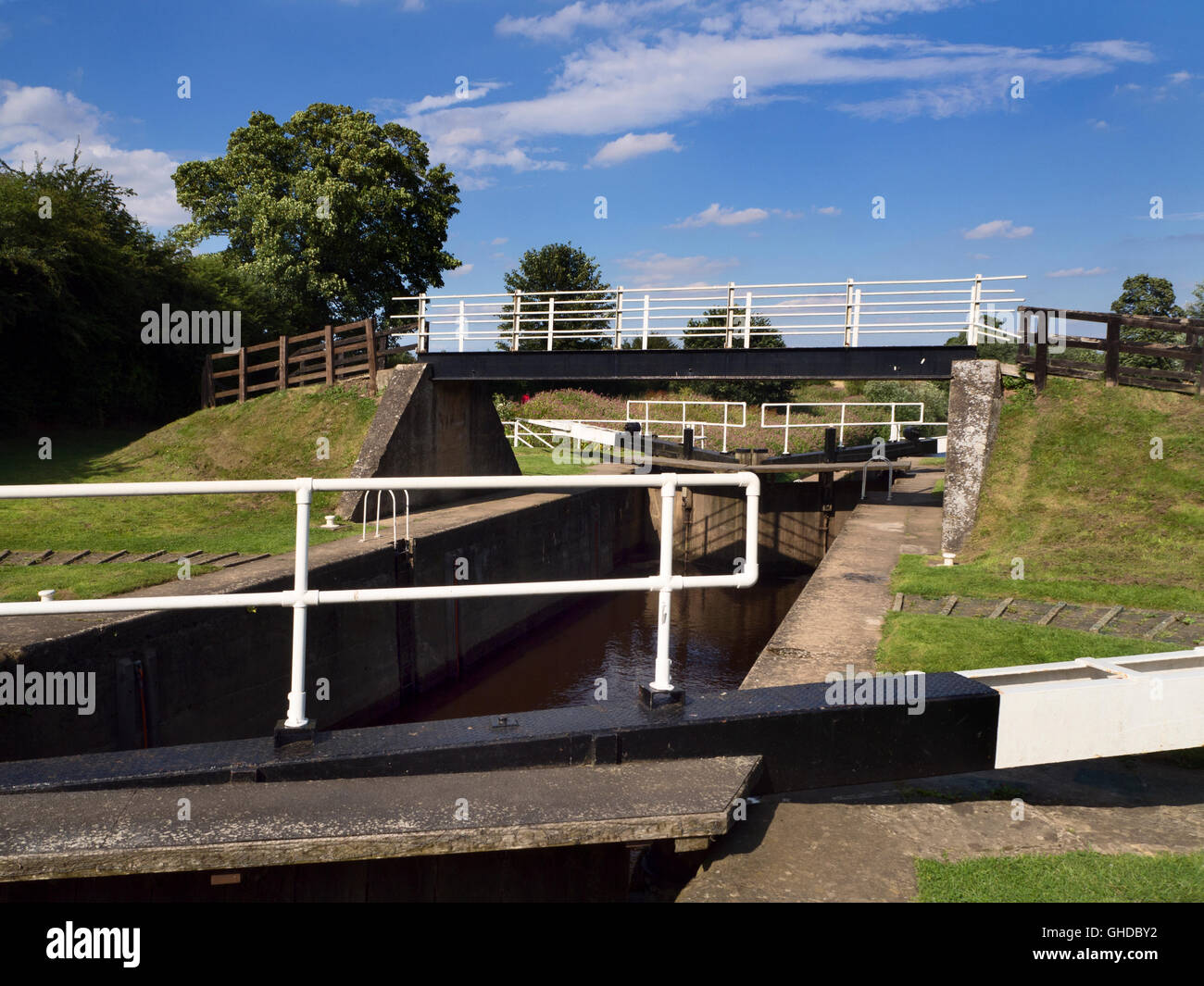 Milby Lock on the River Ure Navigation at Boroughbridge Yorkshire ...