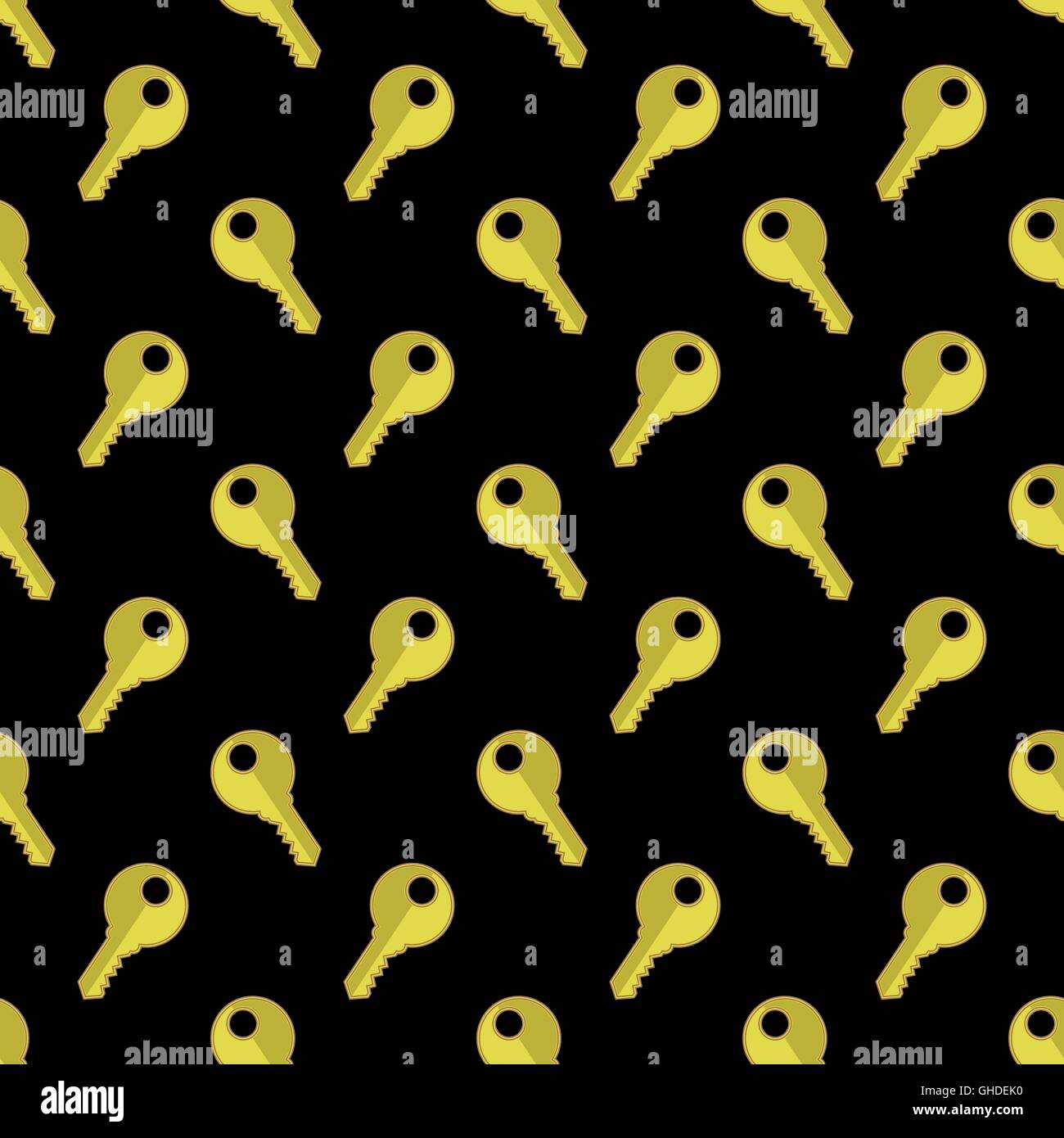 Seamless Gold Key Pattern Stock Vector Image & Art - Alamy