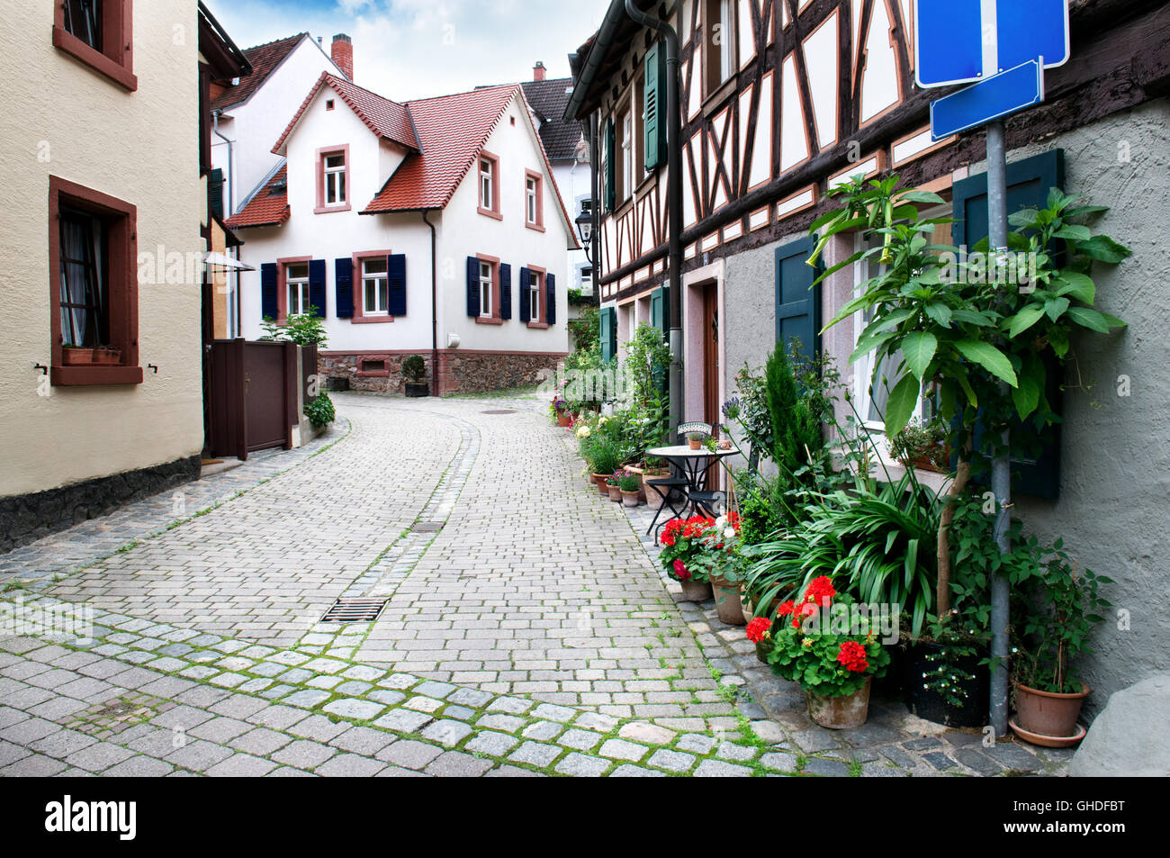 beautiful old city and its cozy streets Stock Photo - Alamy