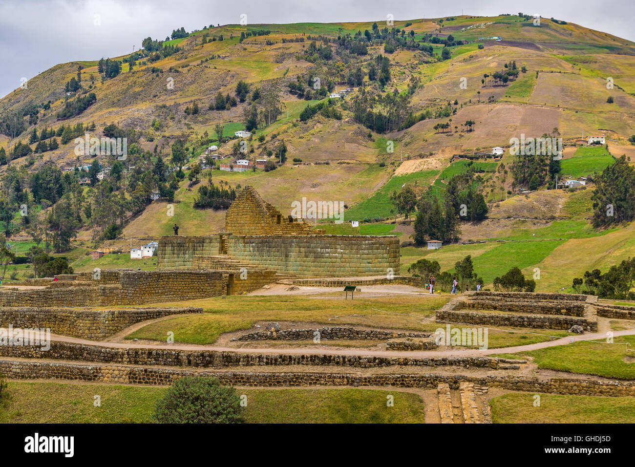 Ingapirca, a touristic location in which is located an ancient inca ...
