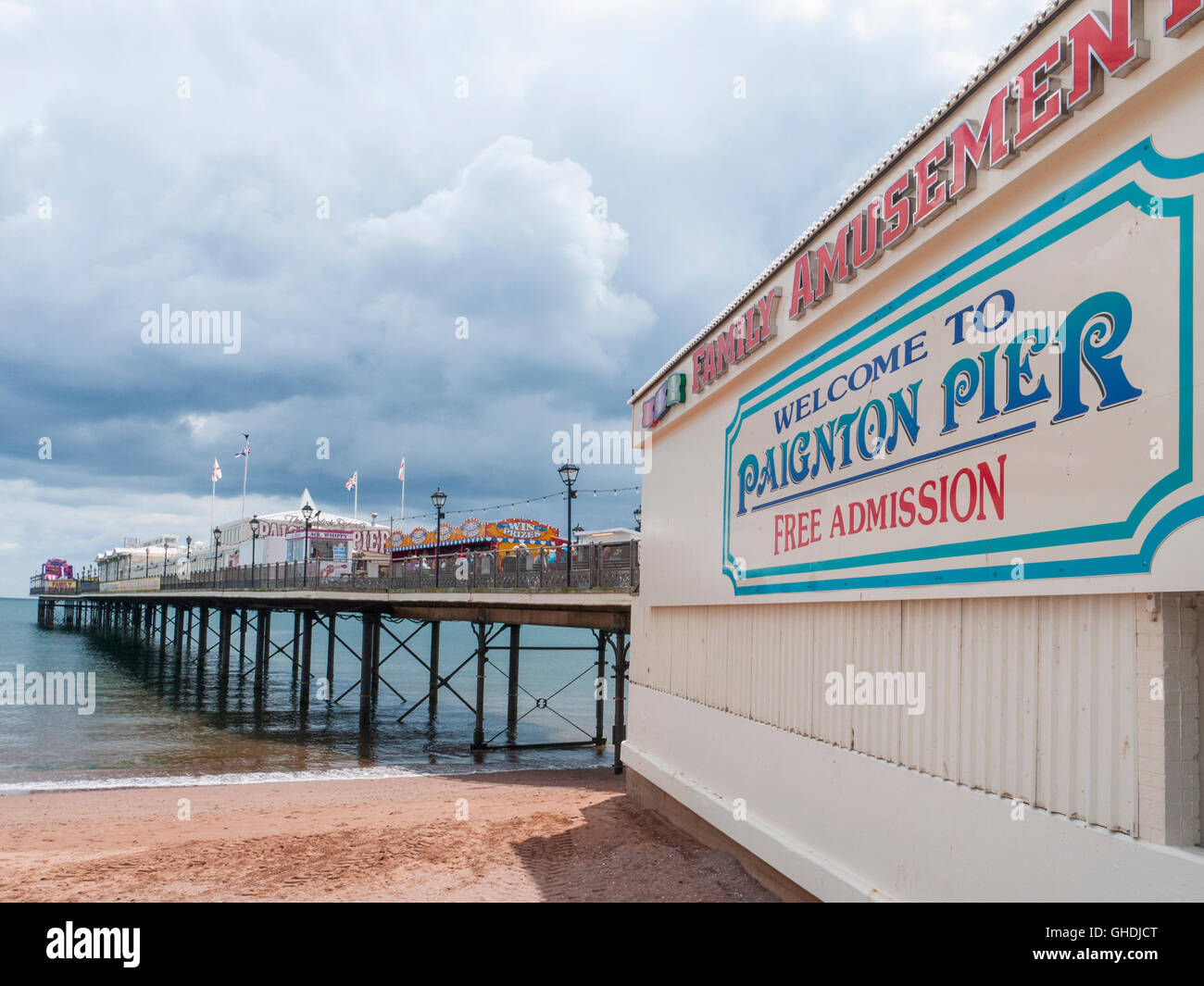 Paignton Pier Devon UK Stock Photo - Alamy