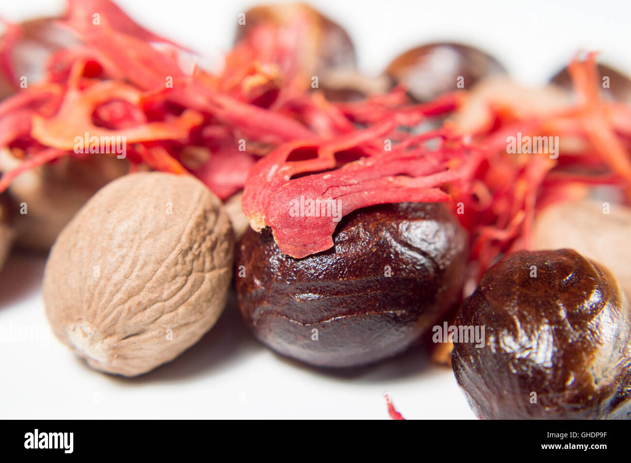 Nutmeg, Textured, Food and Drink, Food, mace Stock Photo - Alamy