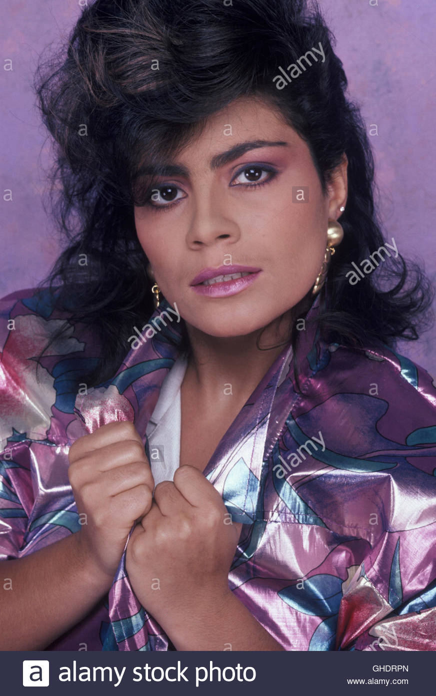 Lisa 'Lisa Lisa' Velez of Lisa Lisa and Cult Jam poses in studio on ...