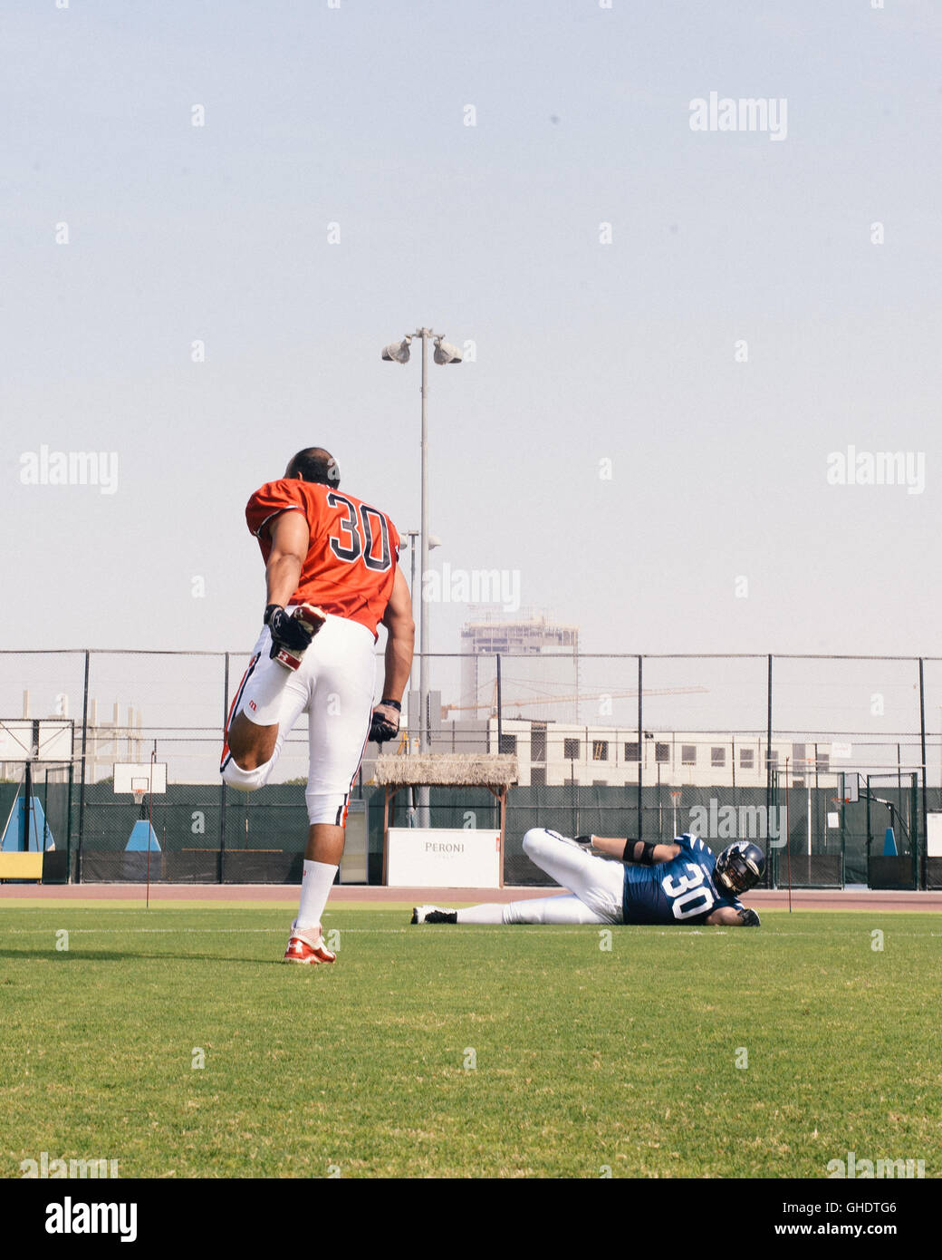 Stretch football hi-res stock photography and images - Alamy