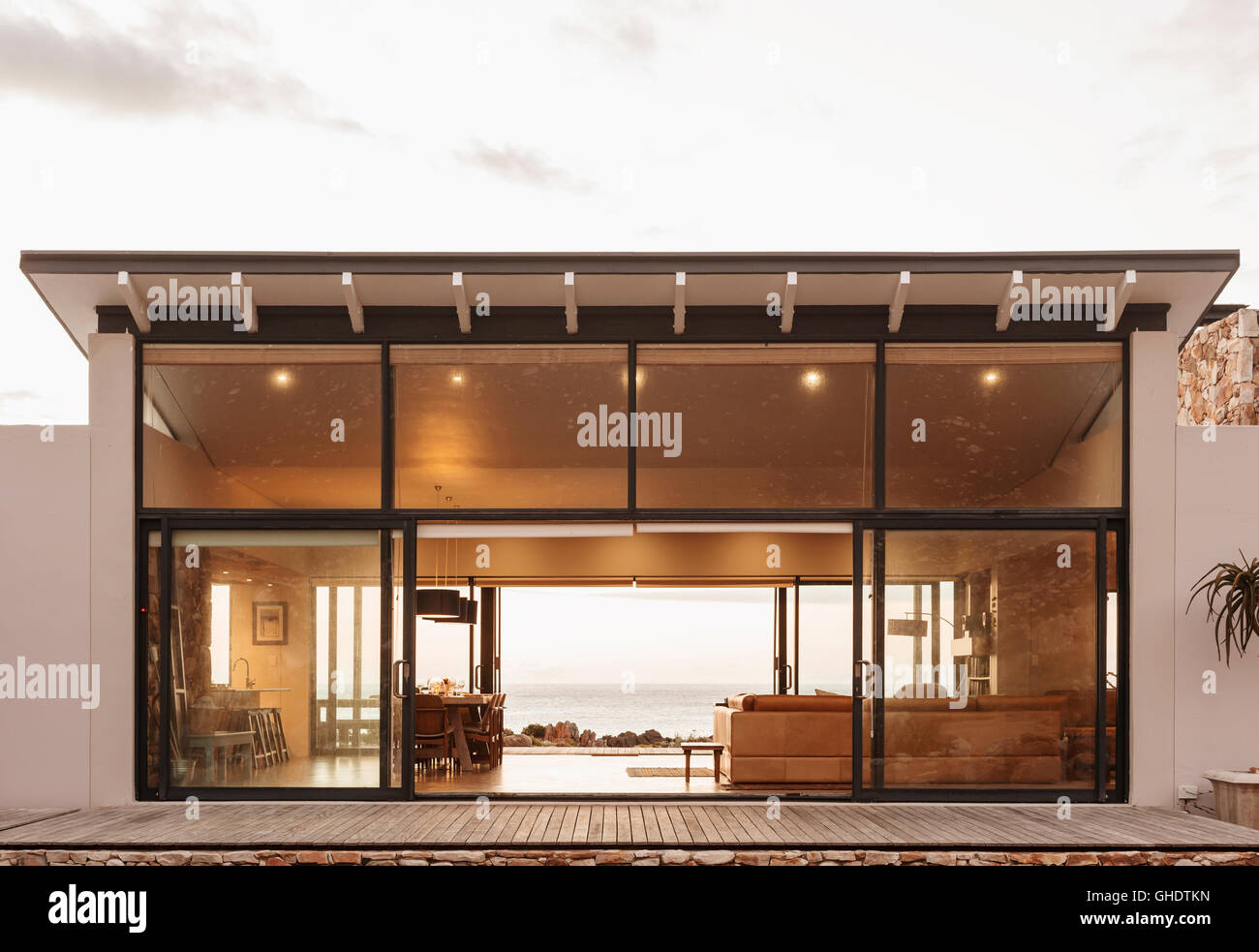 Interior with exterior view hi-res stock photography and images - Alamy