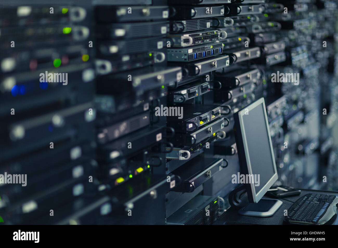 Computer and server room rack panel Stock Photo - Alamy