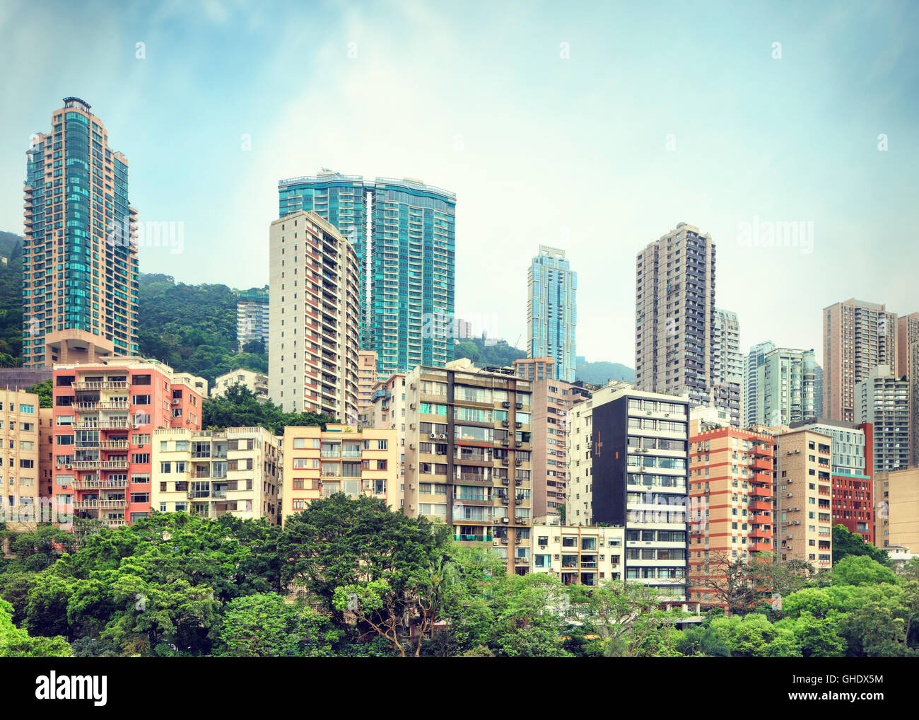 Residencial area of Hong Kong Stock Photo - Alamy