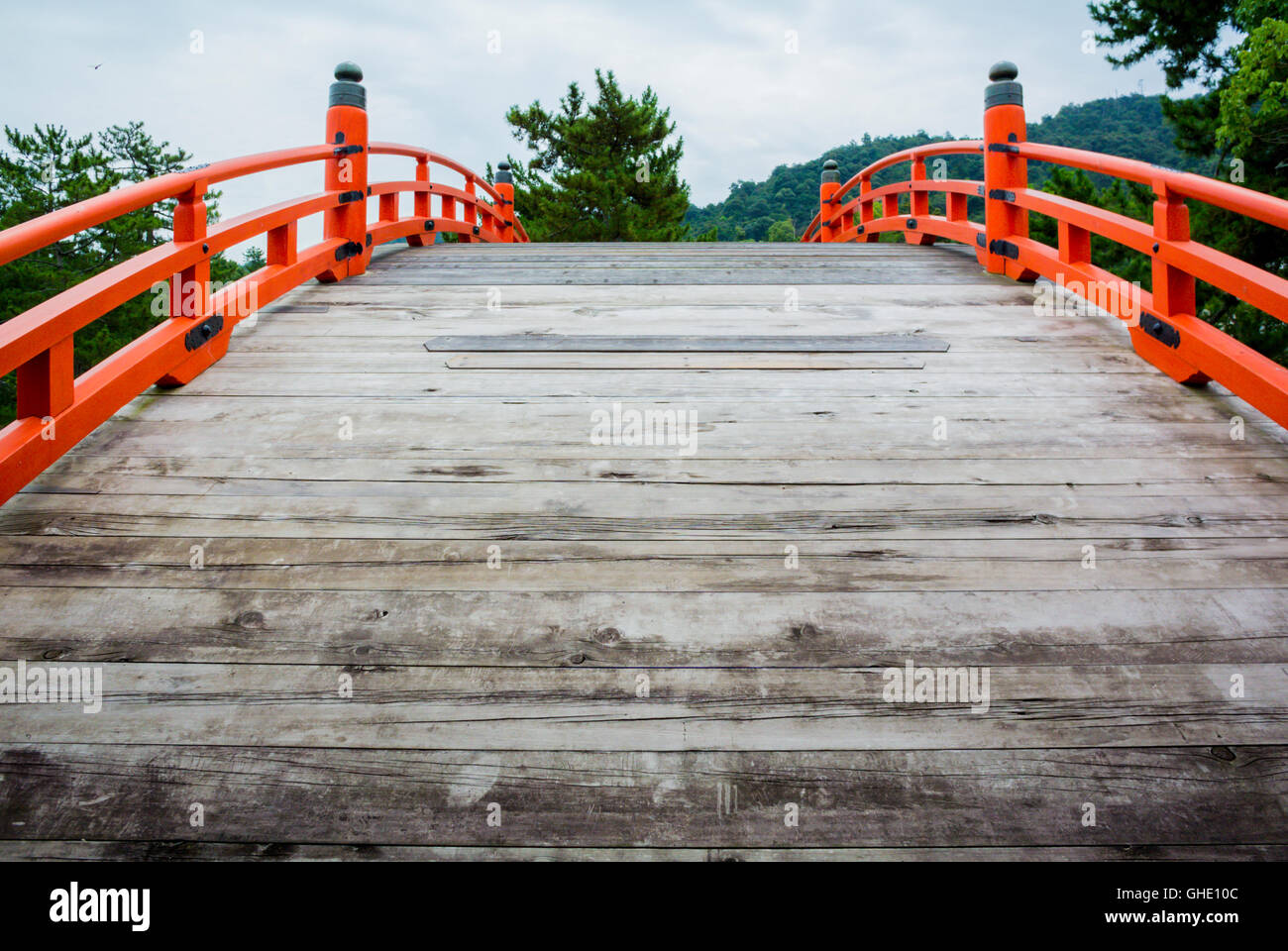 Soribashi bridge Miyajima Hiroshima Japan Stock Photo - Alamy