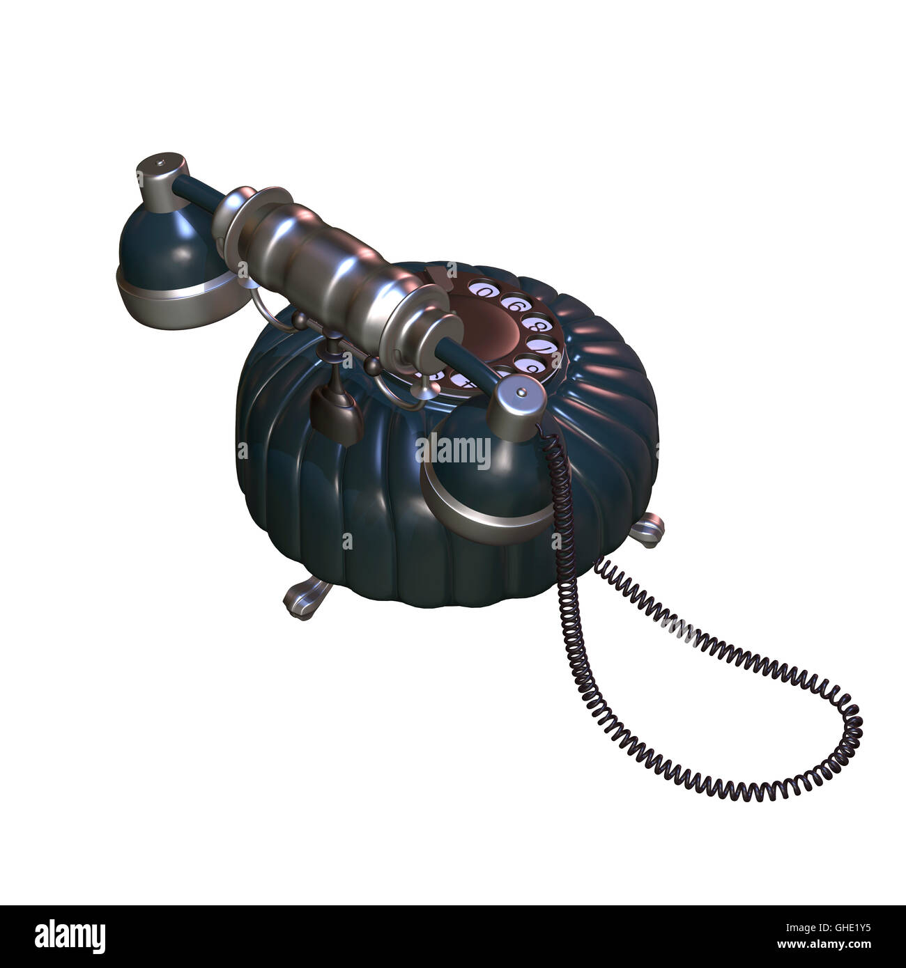 Retro phone cord hi-res stock photography and images - Alamy