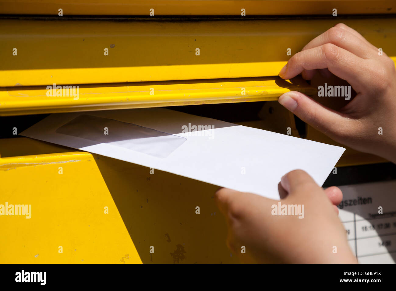 Letter and Mailbox Stock Photo - Alamy