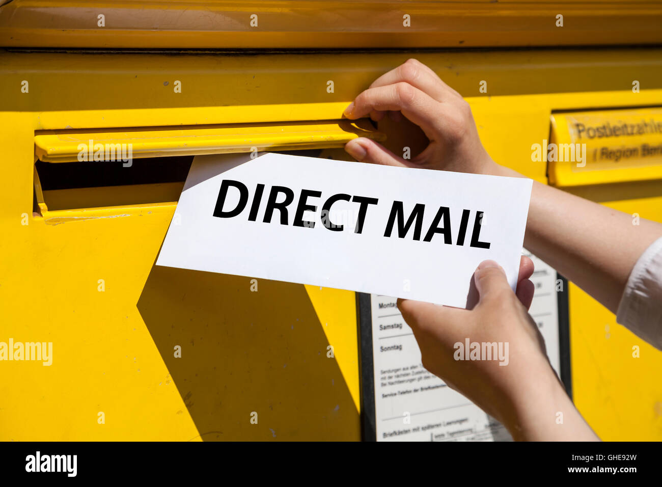 "direct mail" letter into mailbox Stock Photo - Alamy