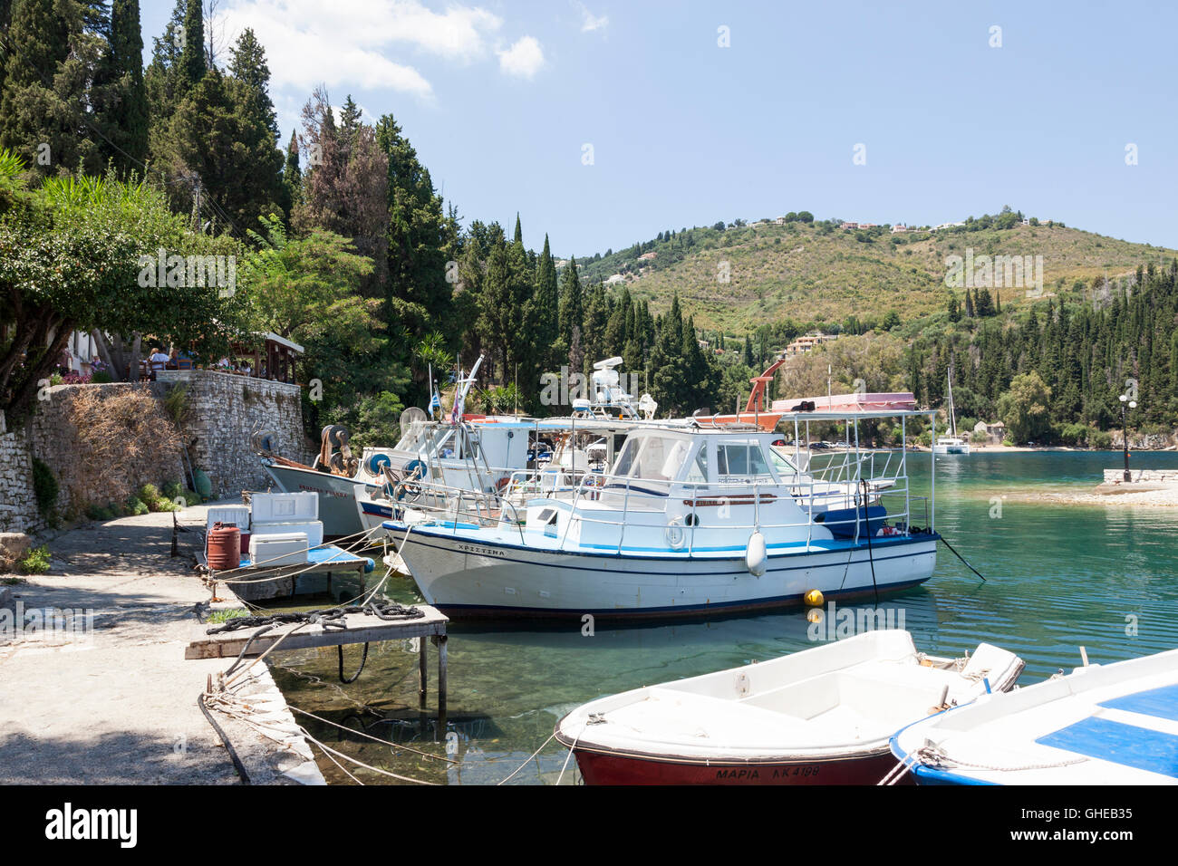 Typical greek fishing village hi-res stock photography and images - Alamy
