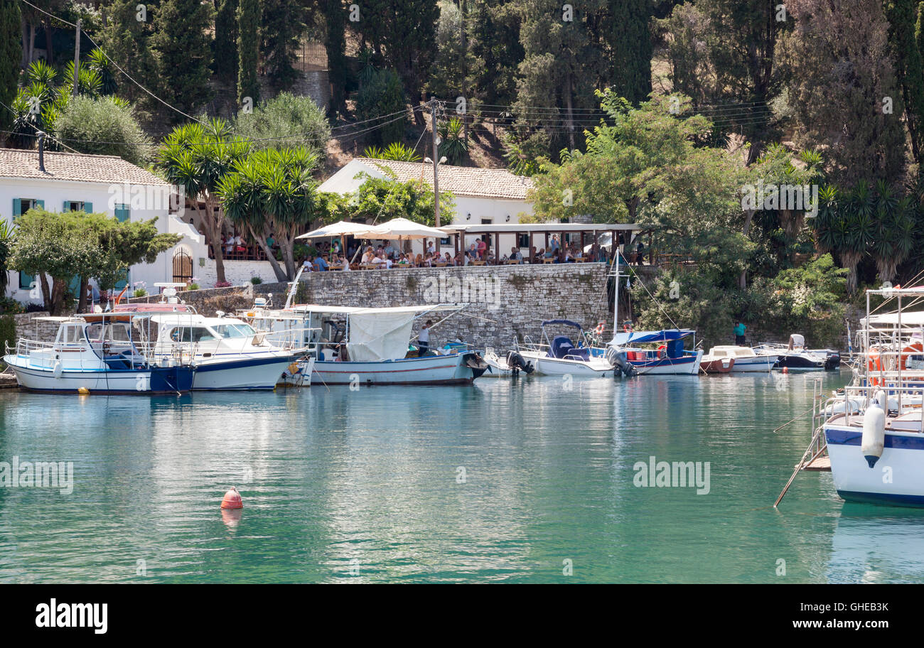 Fishing village of Kouloura, Corfu, Ionian Island, Greek Islands ...