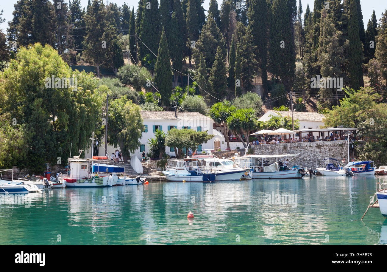 Fishing village of Kouloura, Corfu, Ionian Island, Greek Islands ...