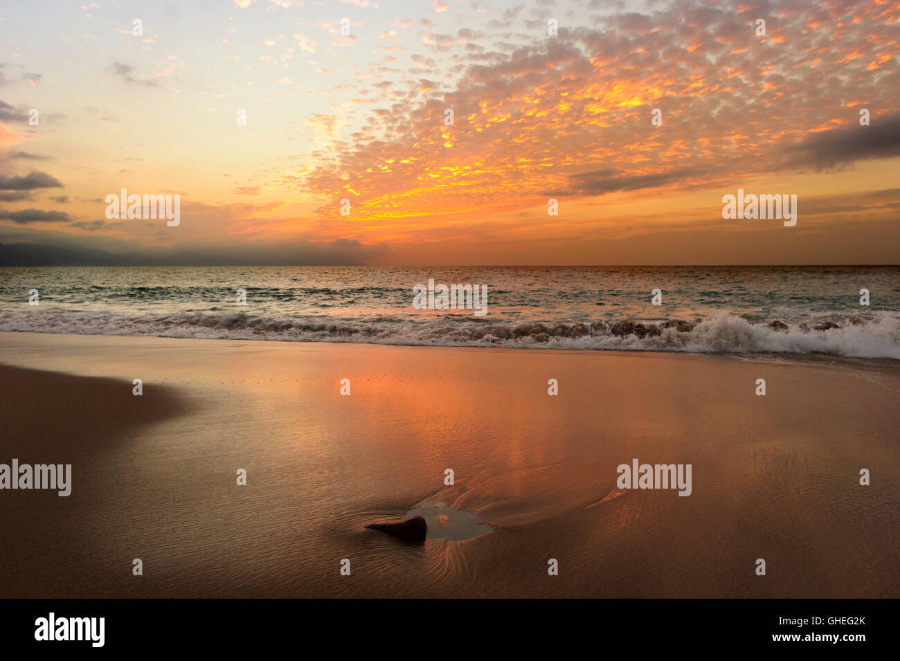 Ocean sunset is a soft pastel colored beach setting with a detailed ...