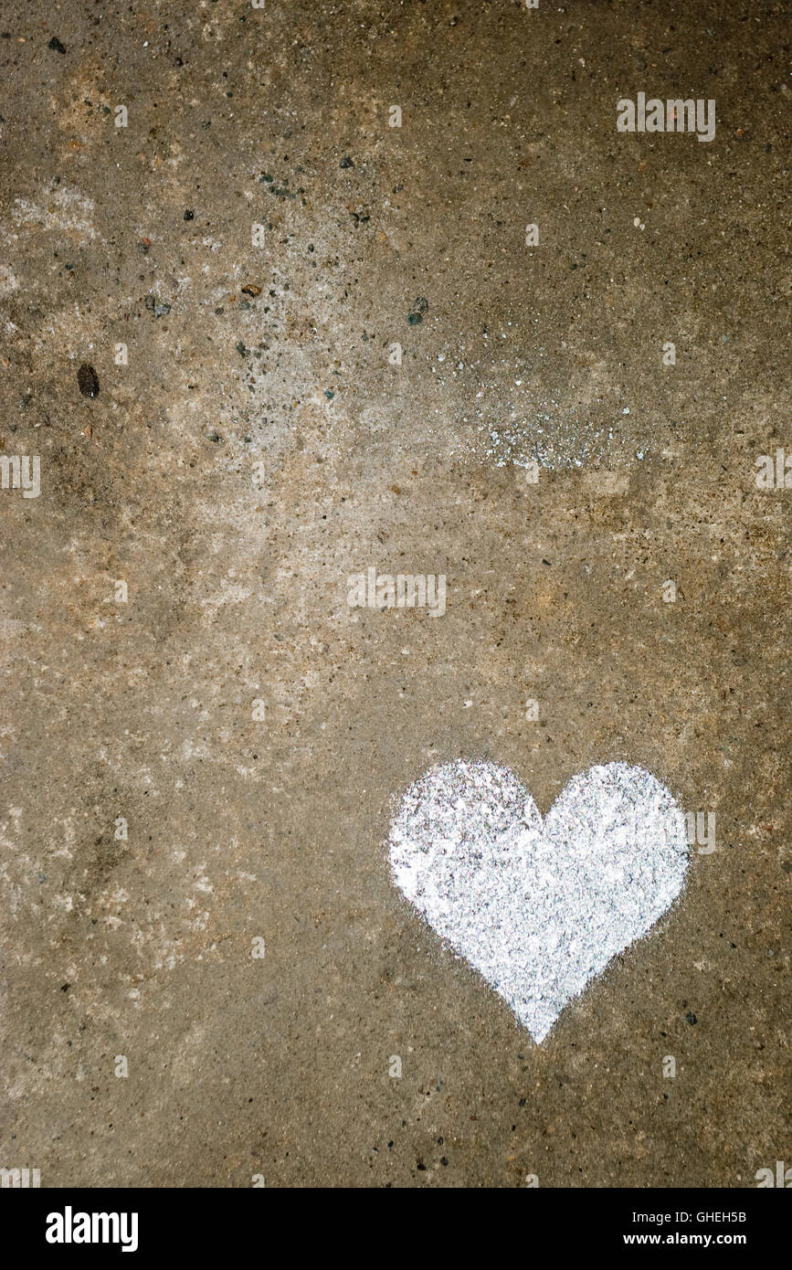 Heart of Concrete Stock Photo - Alamy