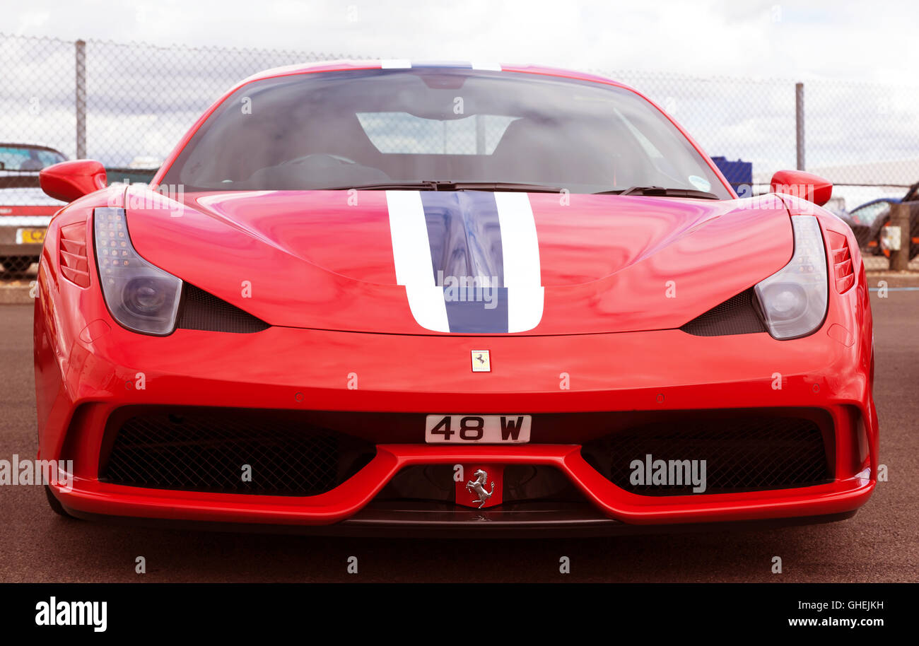 Front view of a Ferrari 458 Speciale in the Ferrari Owner's Club of ...