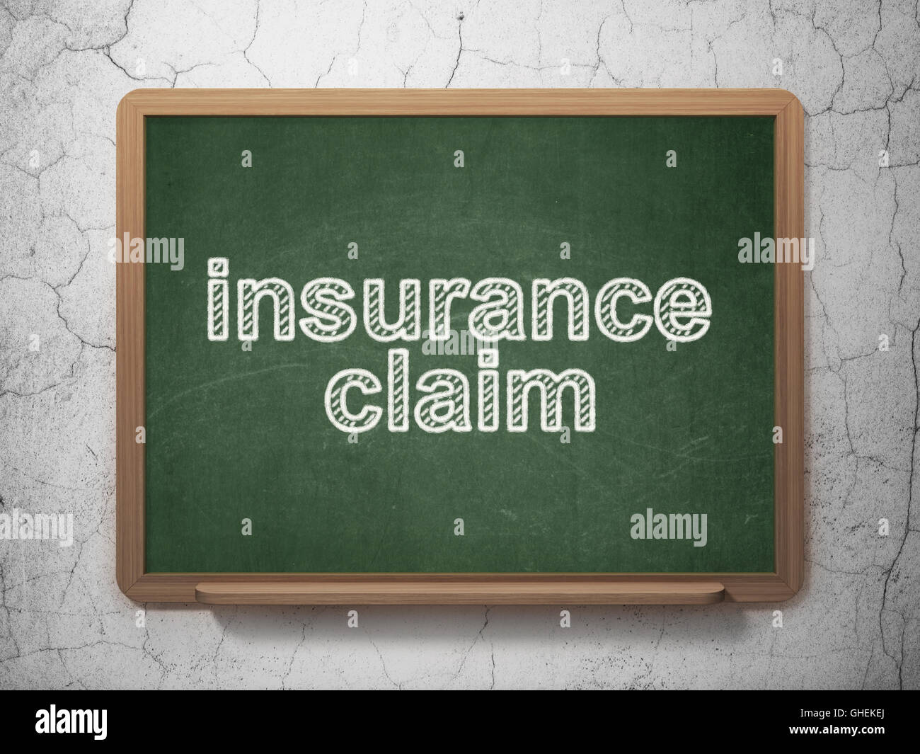 Insurance concept: Insurance Claim on chalkboard background Stock Photo ...