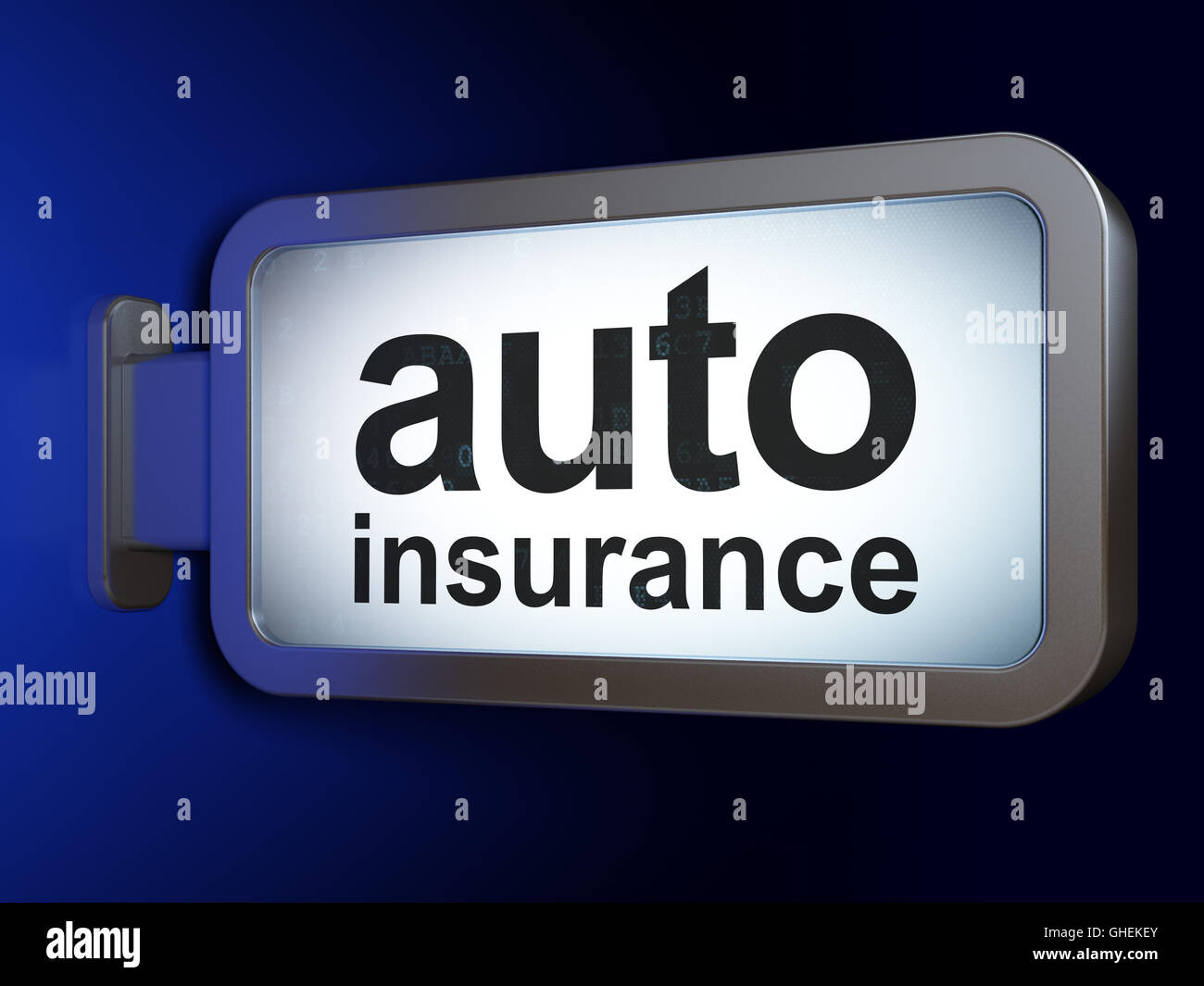 Insurance concept: Auto Insurance on billboard background Stock Photo ...