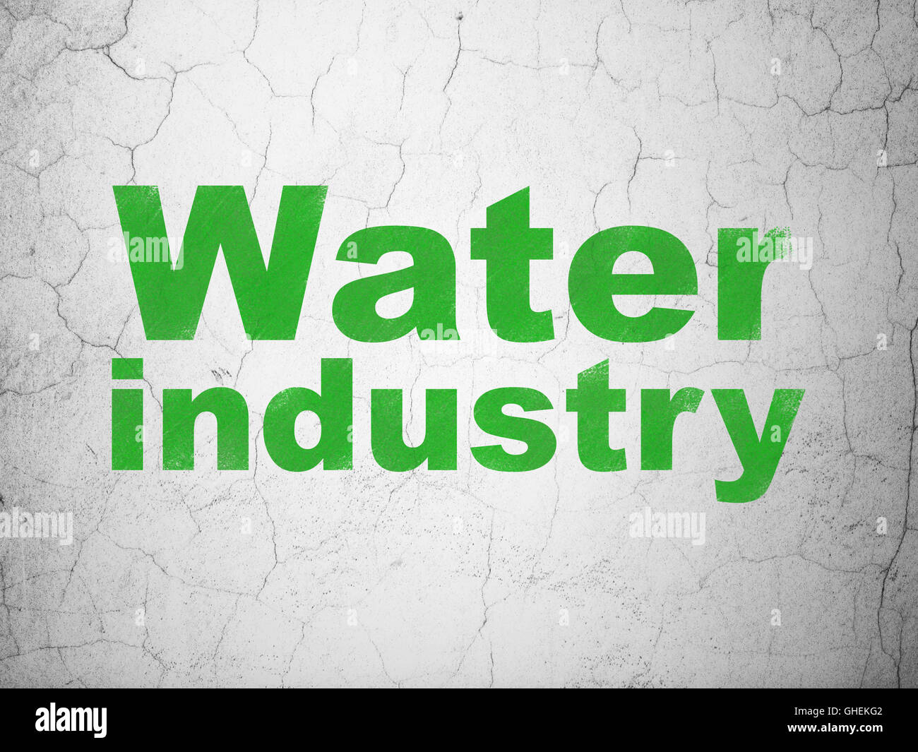 Manufacuring concept: Water Industry on wall background Stock Photo - Alamy