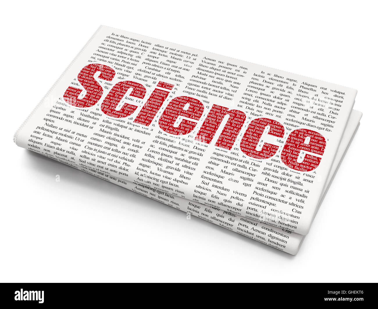 Science concept: Science on Newspaper background Stock Photo - Alamy