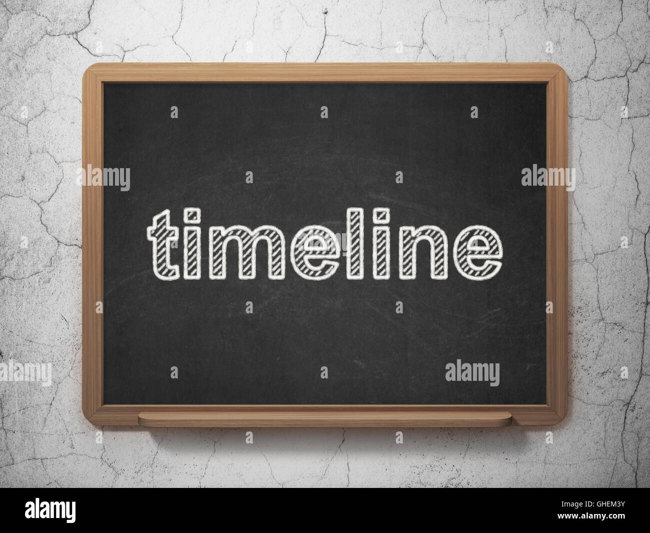 Time concept: Timeline on chalkboard background Stock Photo - Alamy