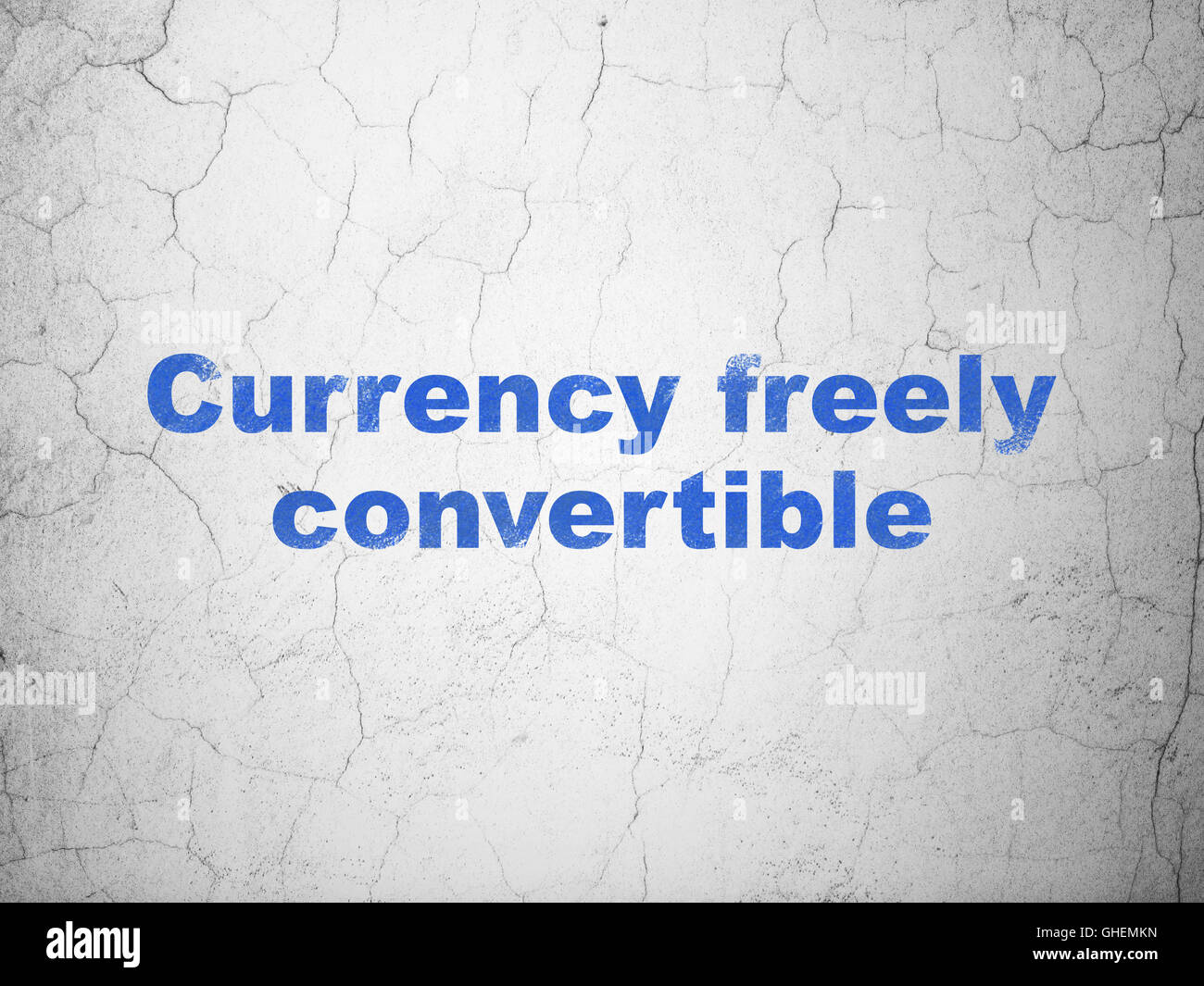 Currency concept: Currency freely Convertible on wall background Stock ...