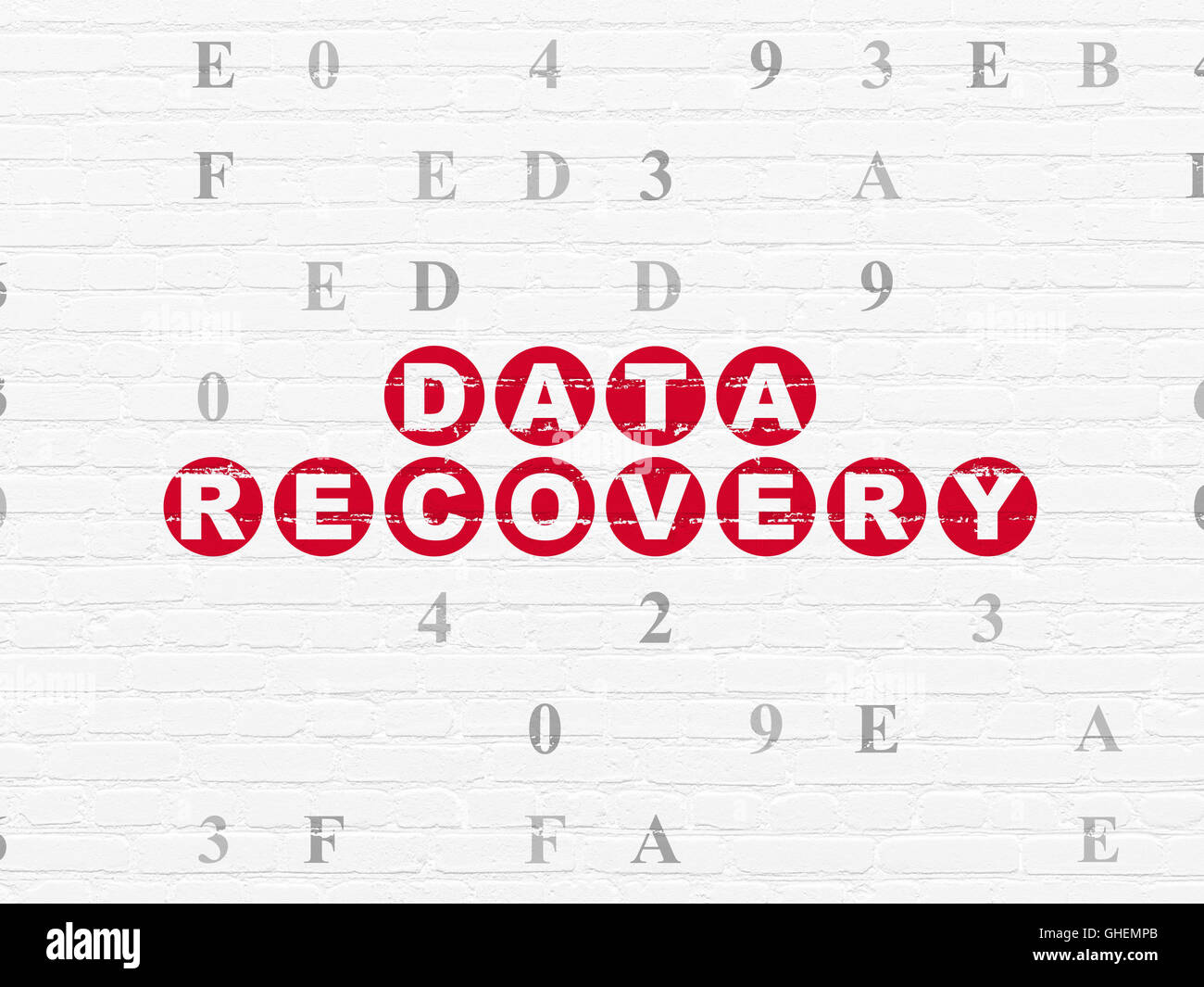 Data concept: Data Recovery on wall background Stock Photo - Alamy