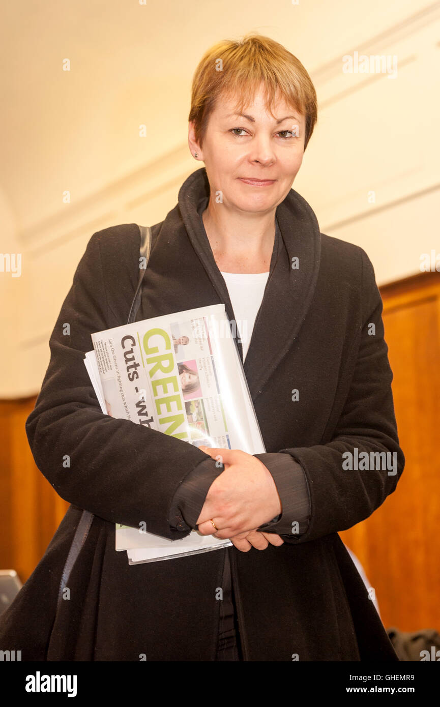 Caroline Lucas MP, member for Brighton Pavilion, of the Green Party ...