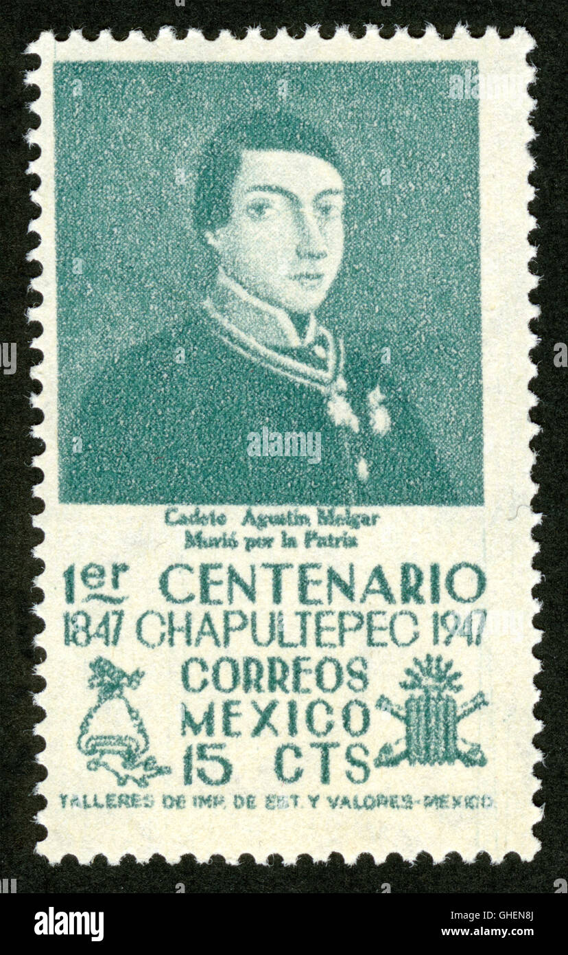 Mexico post mark stamp hi-res stock photography and images - Alamy