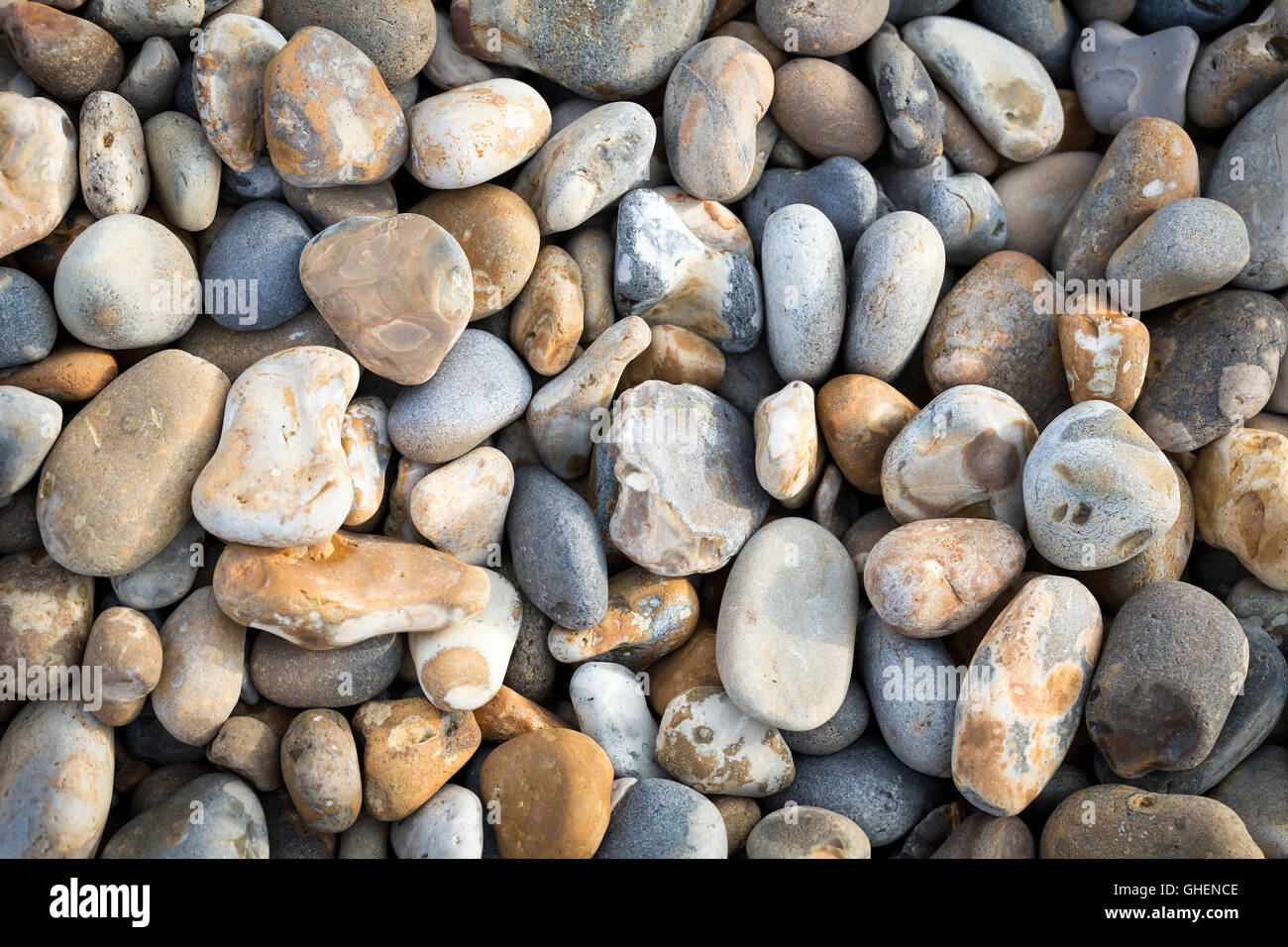 Sea shore smooth pebbles Stock Photo - Alamy