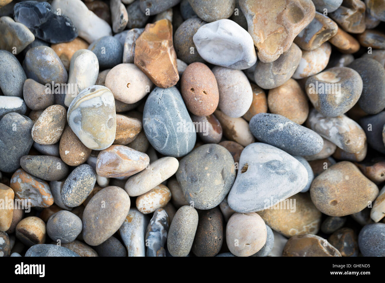 Sea shore smooth pebbles Stock Photo - Alamy