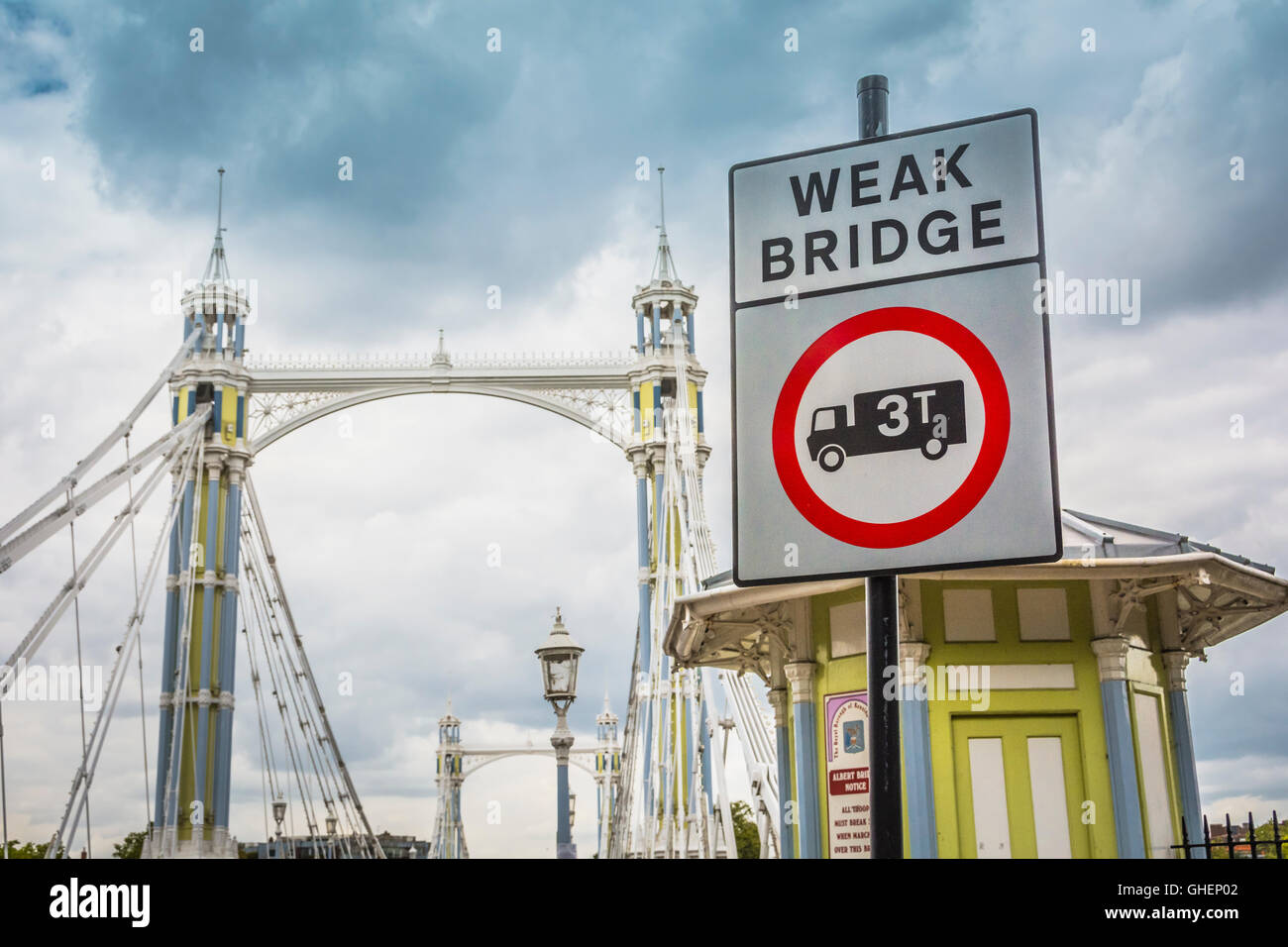 The Albert Bridge, Chelsea, London, England, UK Stock Photo: 114035938 ...
