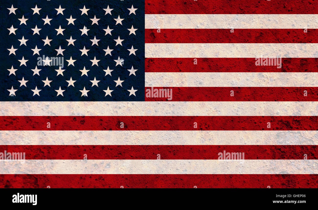 Flag on rusty metal Stock Photo - Alamy