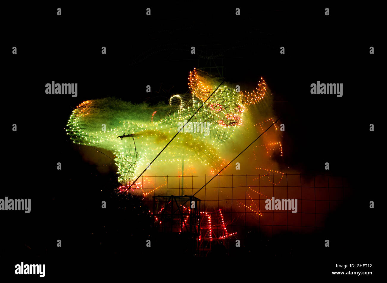 Mexico fireworks bull hi-res stock photography and images - Alamy