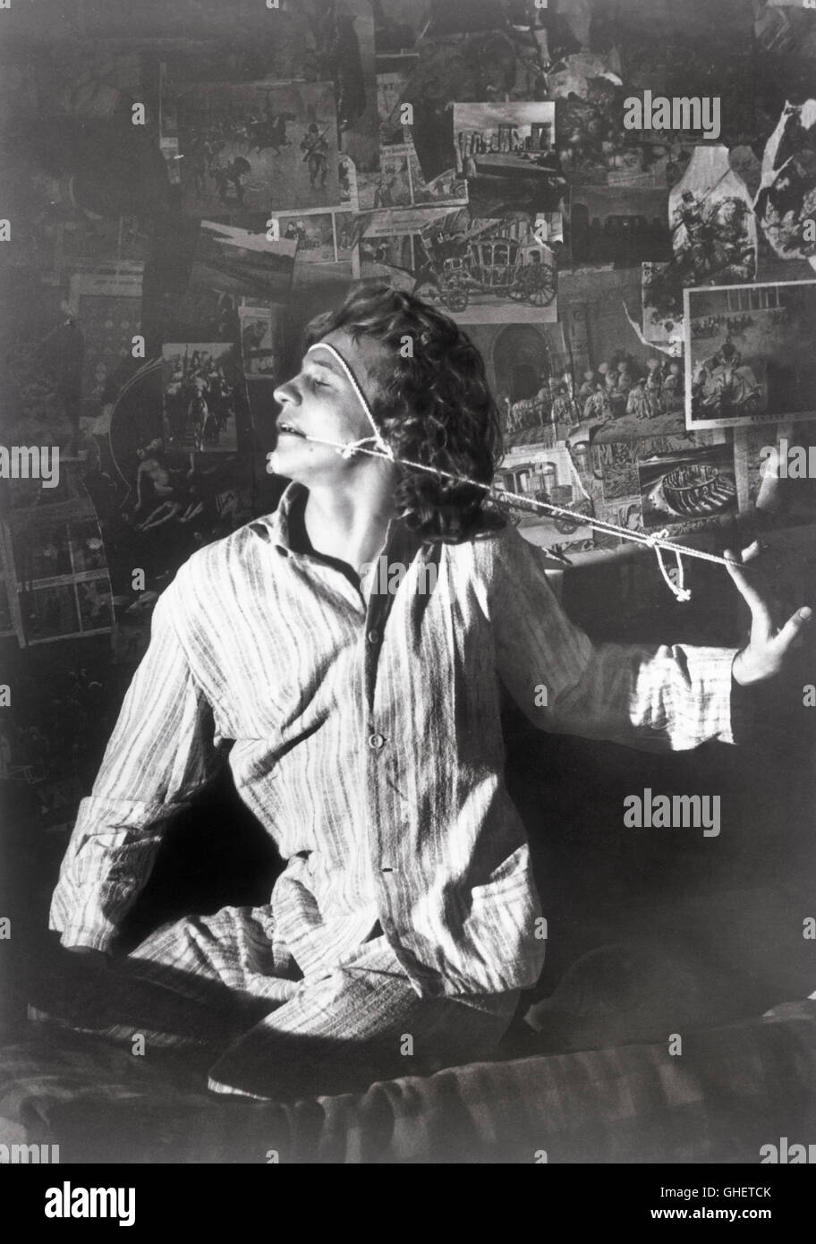 EQUUS USA/UK 1977 Sidney Lumet Alan Strang (PETER FIRTH) re-enacts his ...