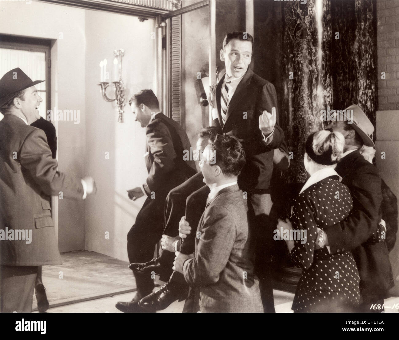 USA 1955 Charles Walters FRANK SINATRA (Charlie Reader) in a comical ...