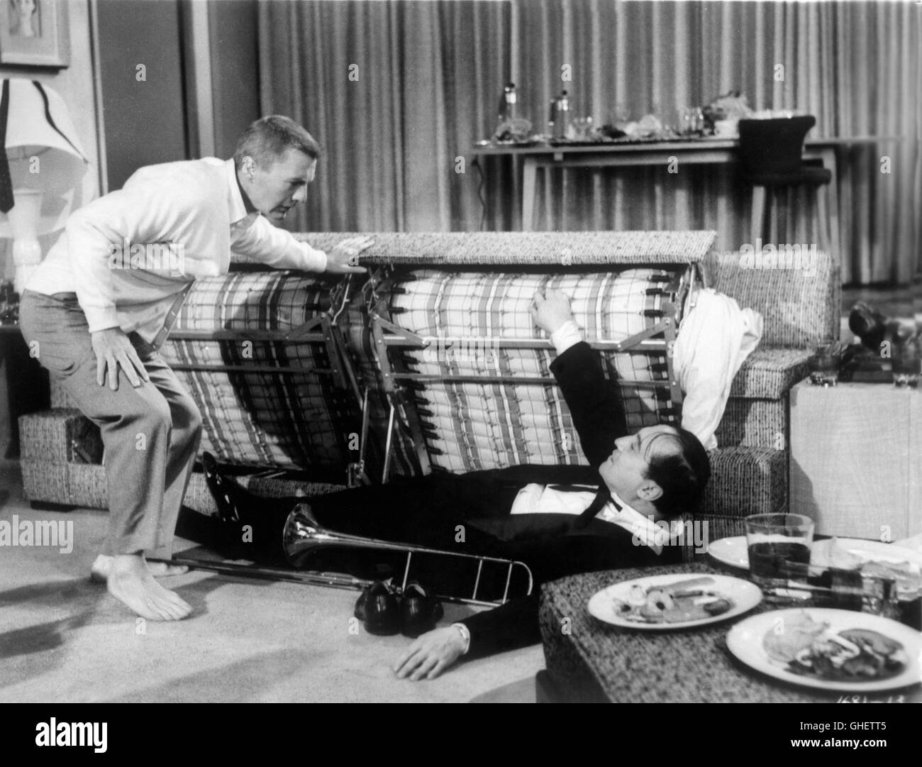 THE TENDER TRAP USA 1955 Charles Walters DAVID WAYNE (left) as Joe ...